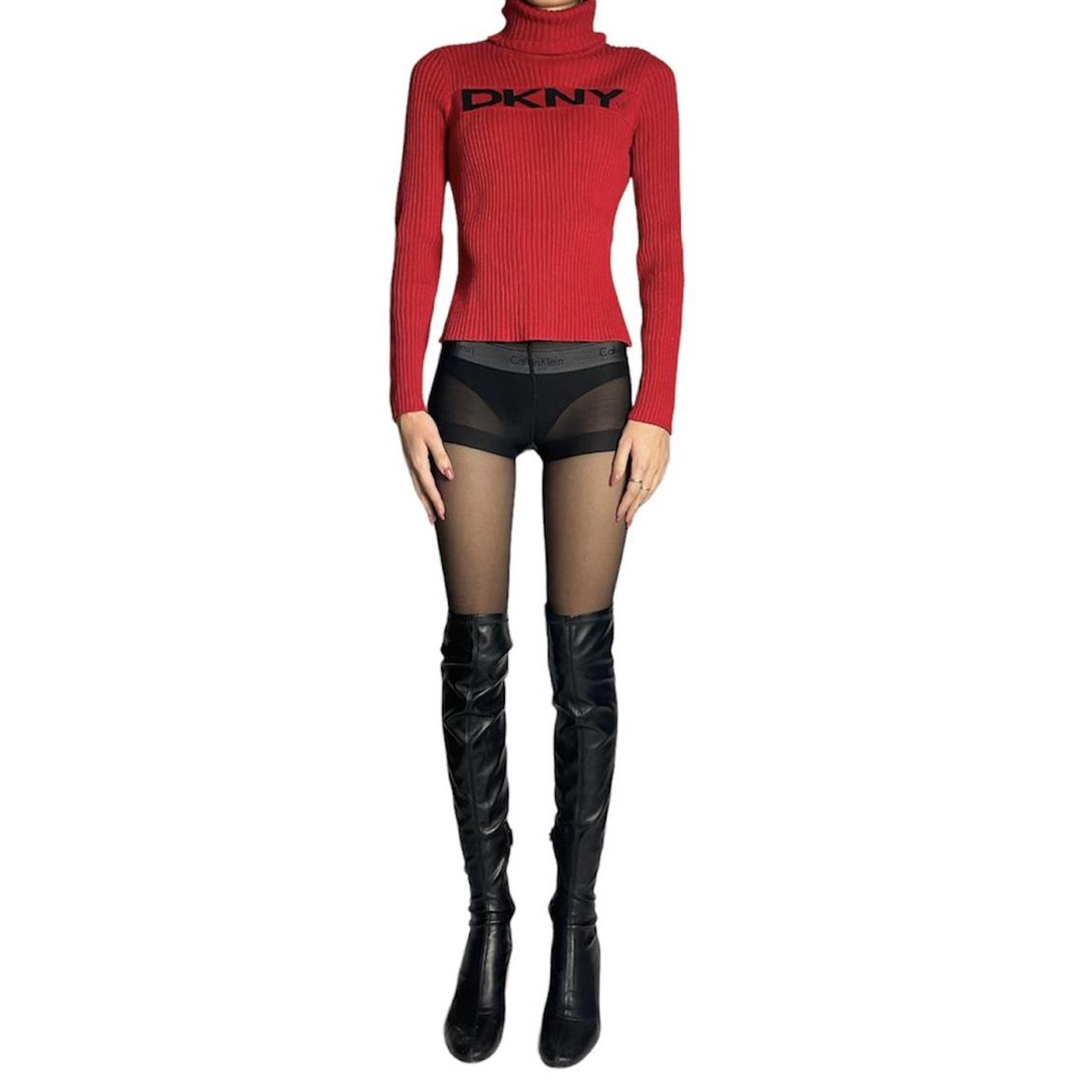 DKNY Women's Red Jumper | Depop