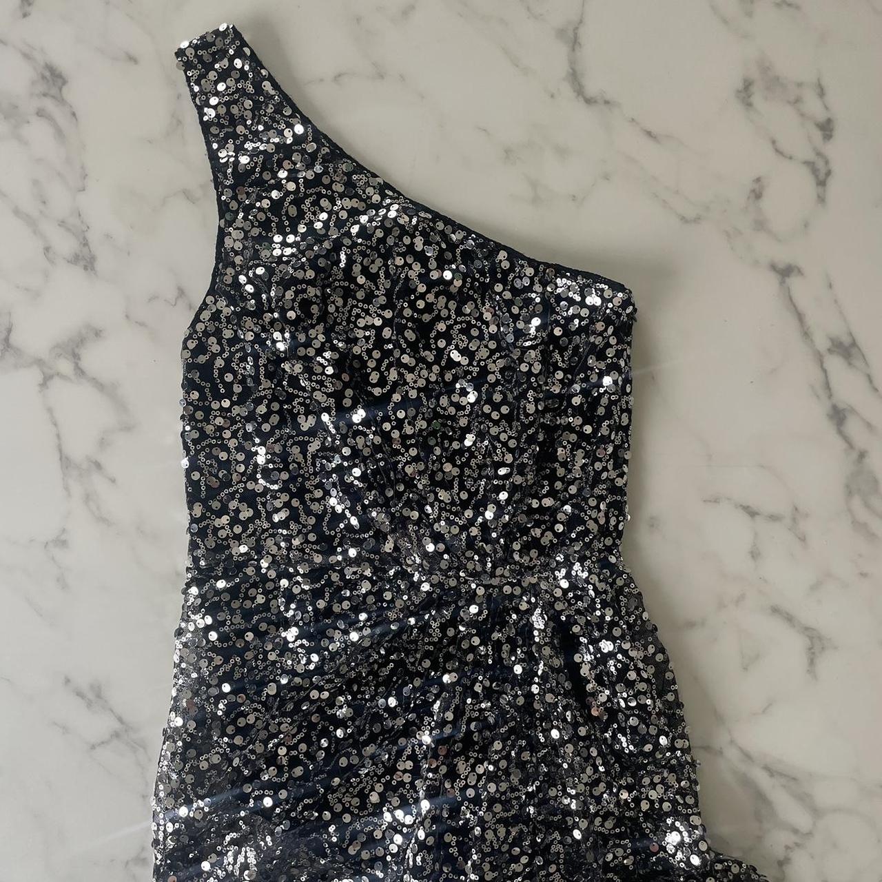 H:OURS candy dress in silver size XS Retails at... - Depop