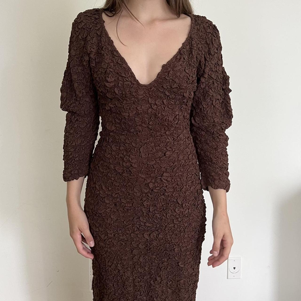 Mara Hoffman popcorn midi dress - Depop