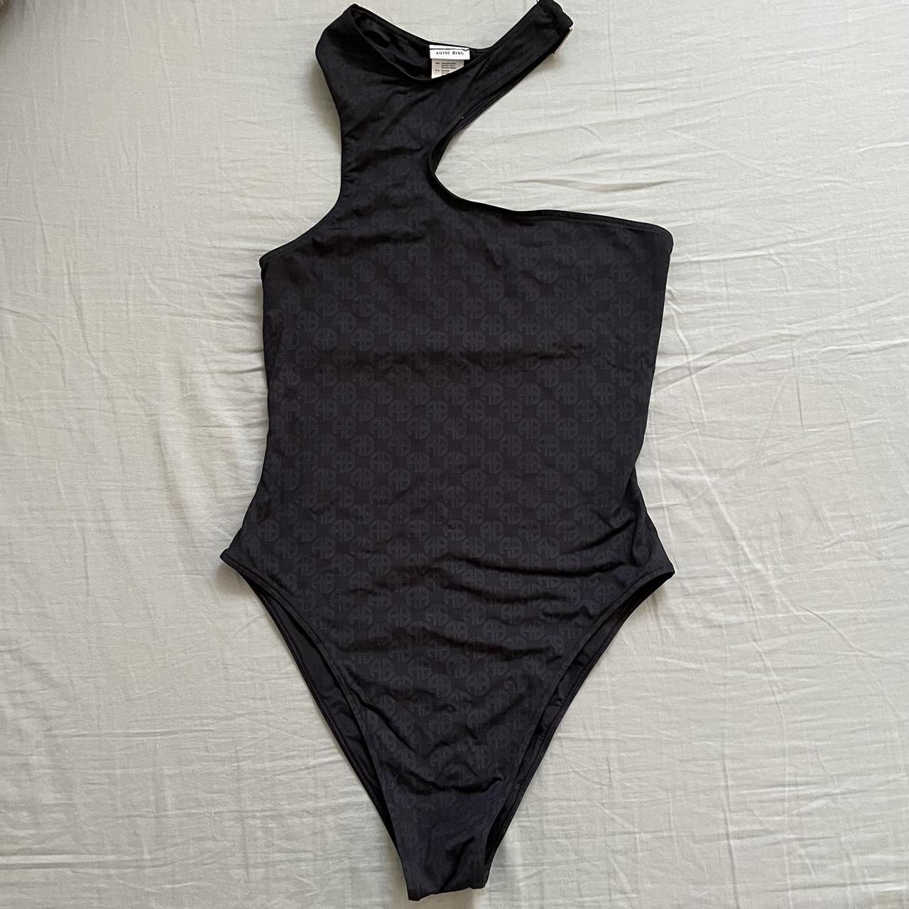 ANINE BING Women's Black Swimsuit-one-piece | Depop