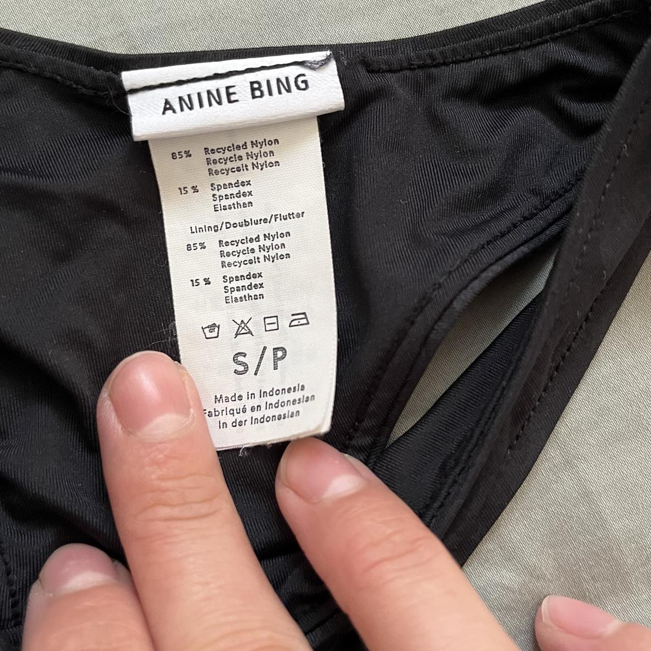 ANINE BING Women's Black Swimsuit-one-piece | Depop