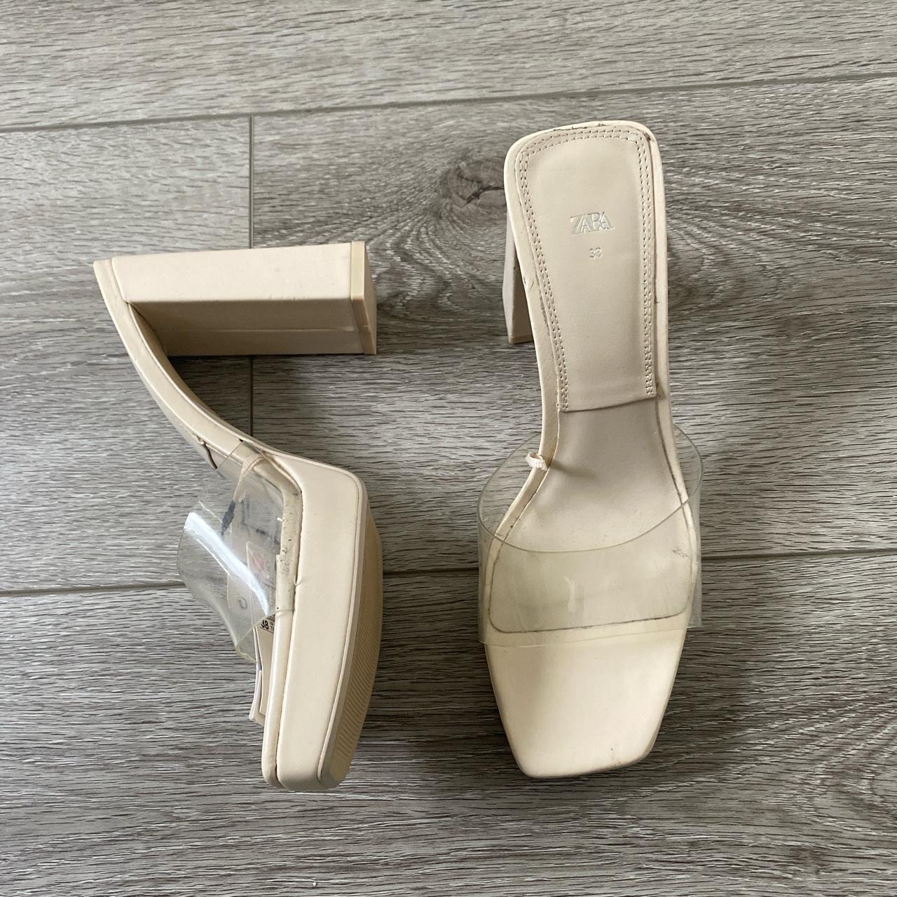 Zara Women's Cream Courts | Depop