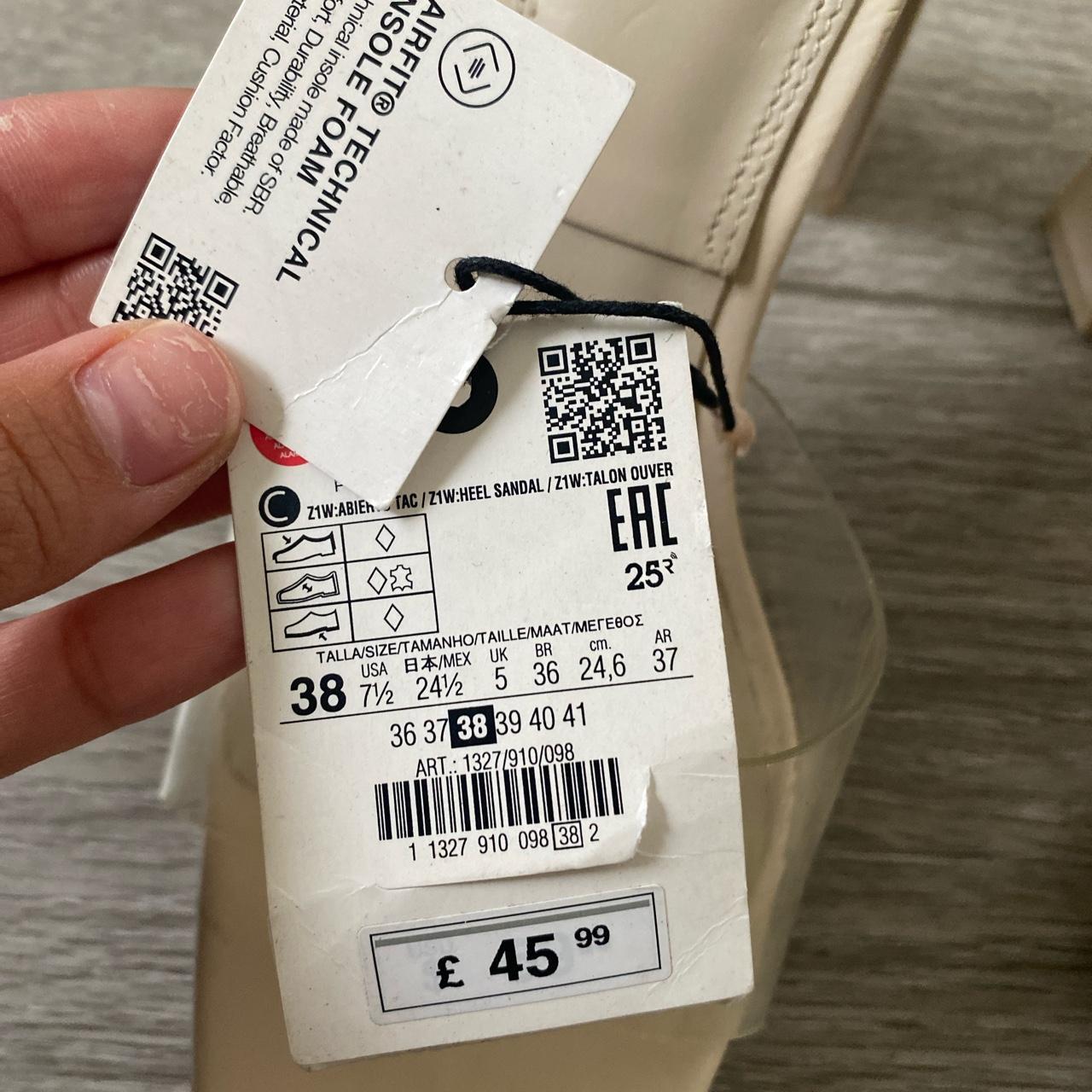 Zara Women's Cream Courts | Depop