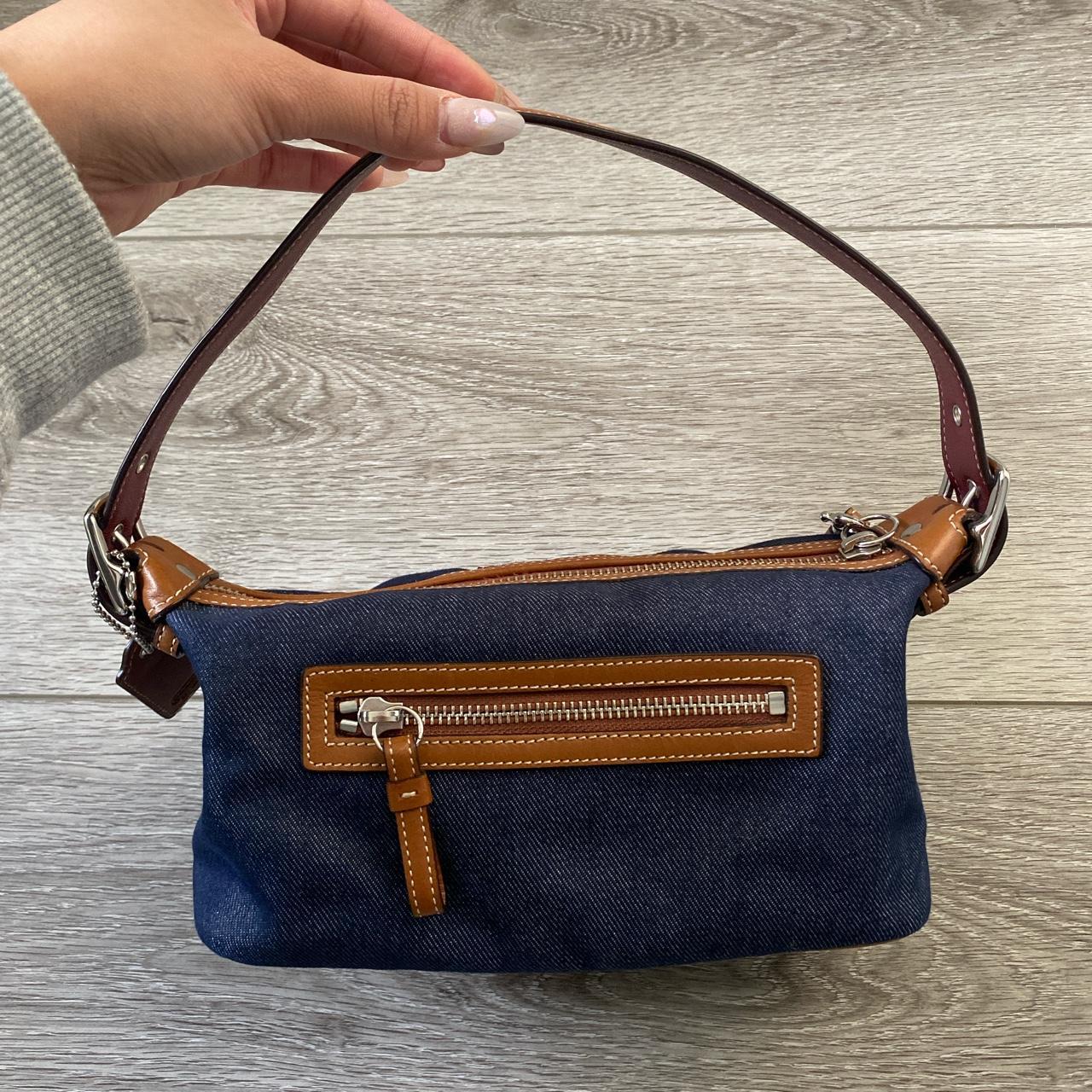 Coach Dark Denim Mini Handbag/Shoulder Bag - bought... - Depop