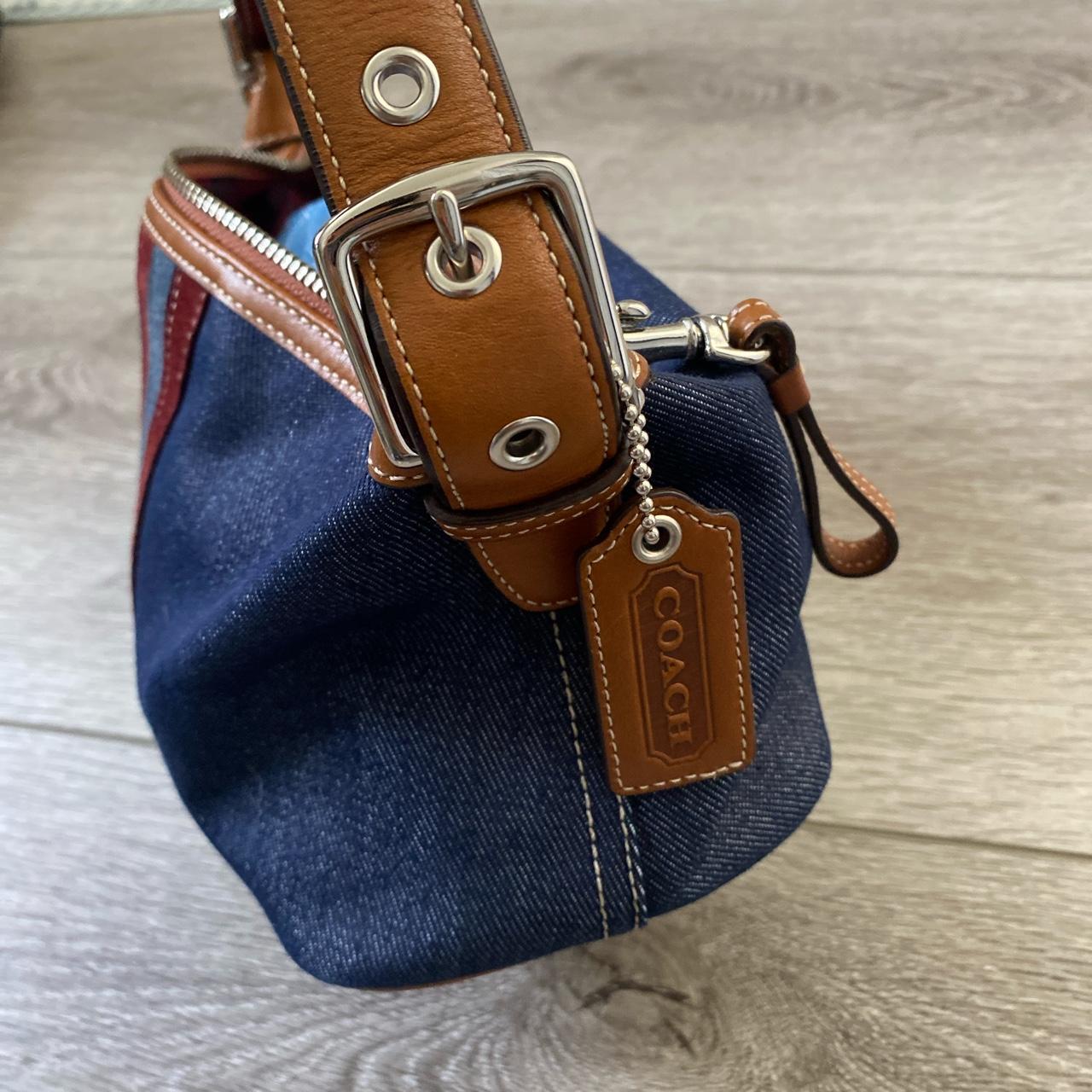 Coach Dark Denim Mini Handbag/Shoulder Bag - bought... - Depop