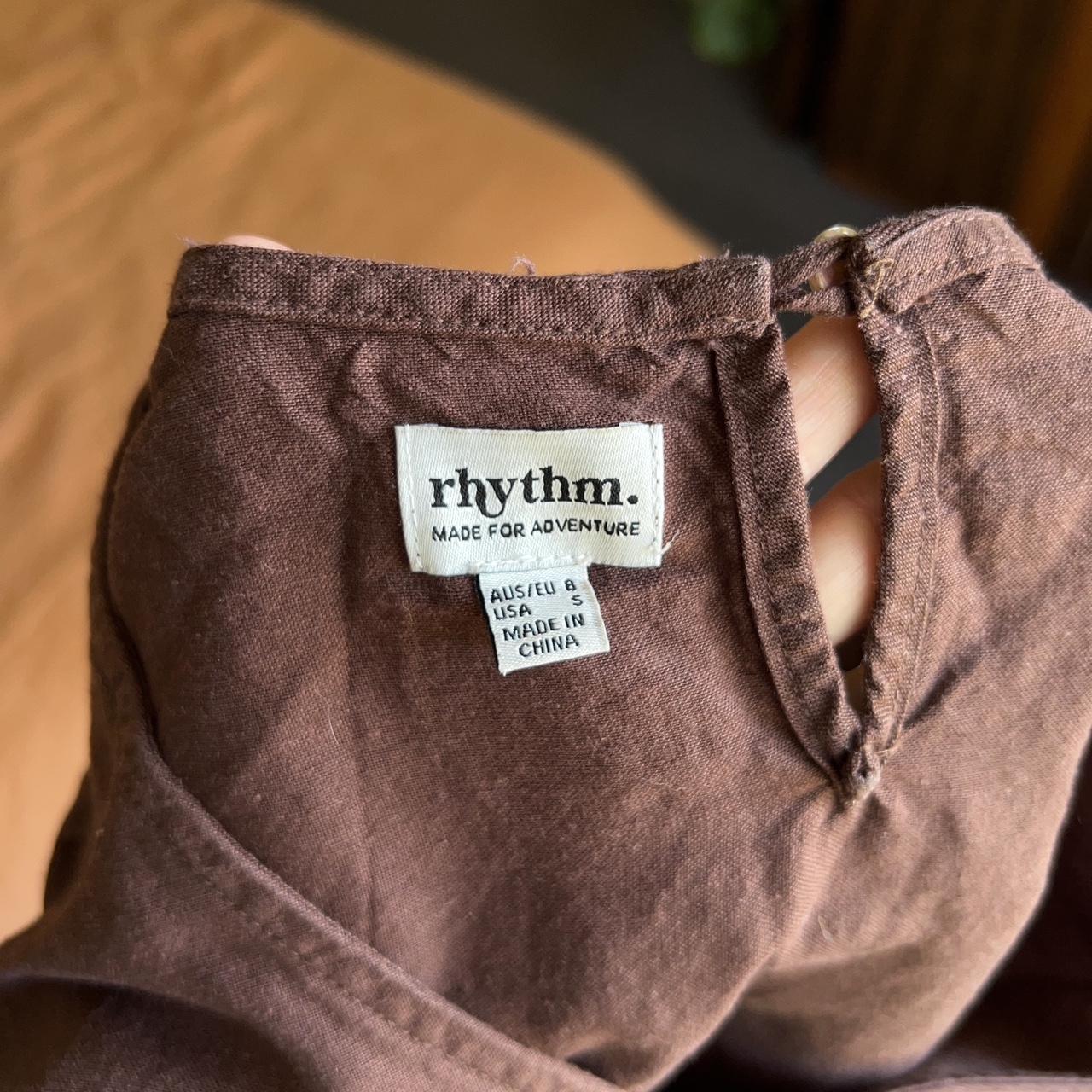 Rhythm brown linen blouse 🐻 AU size 8. Delicious... - Depop