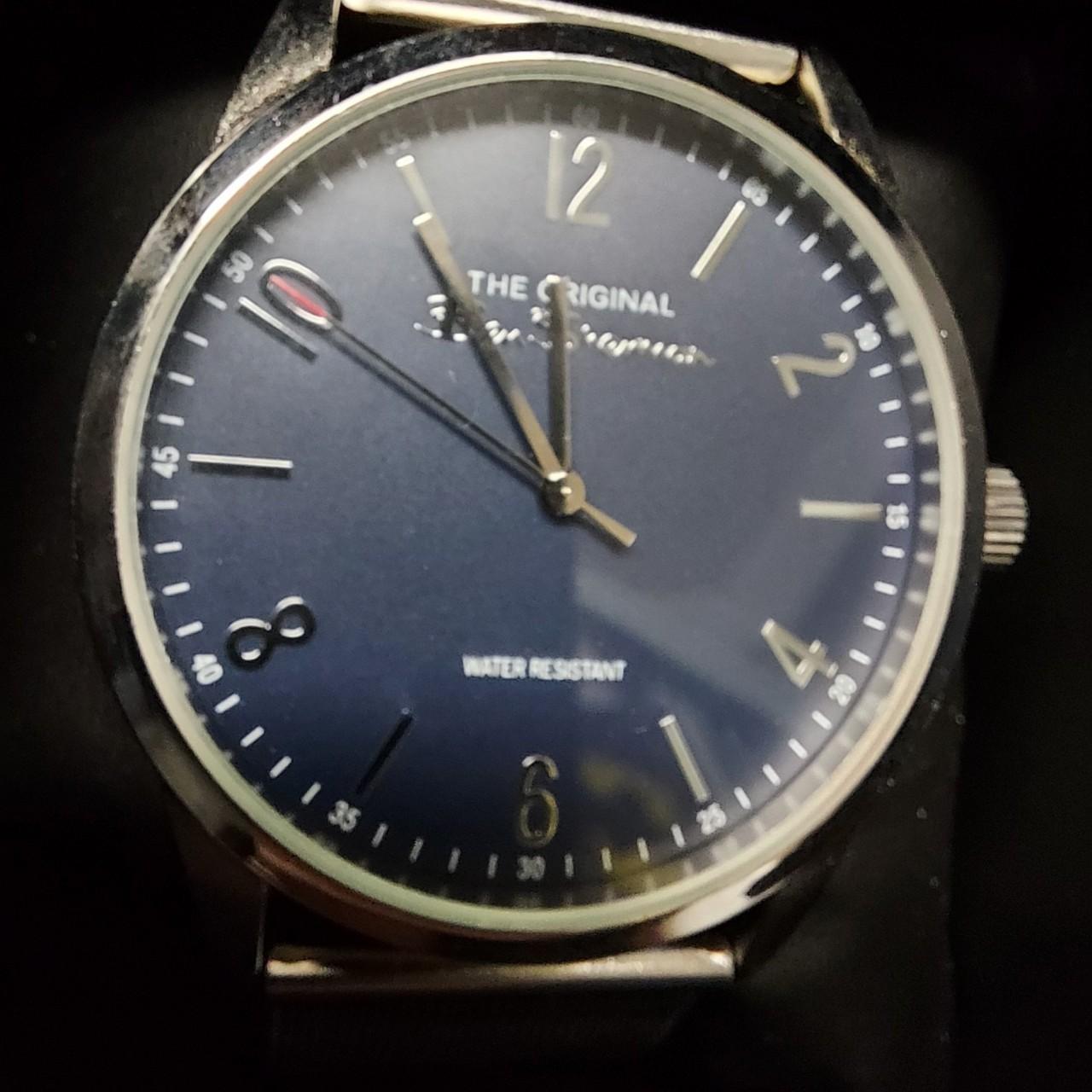 Ben sherman stainless steel mesh strap in silver... - Depop