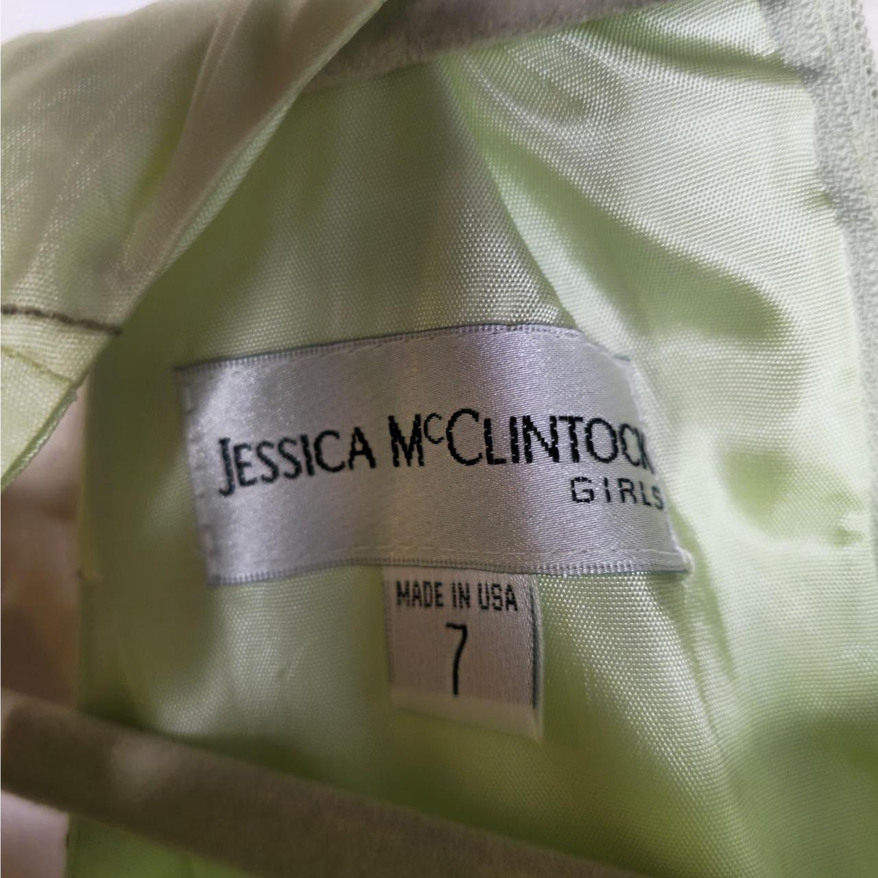 Jessica McClintock Size 7 Girls Green Dress Formal... - Depop
