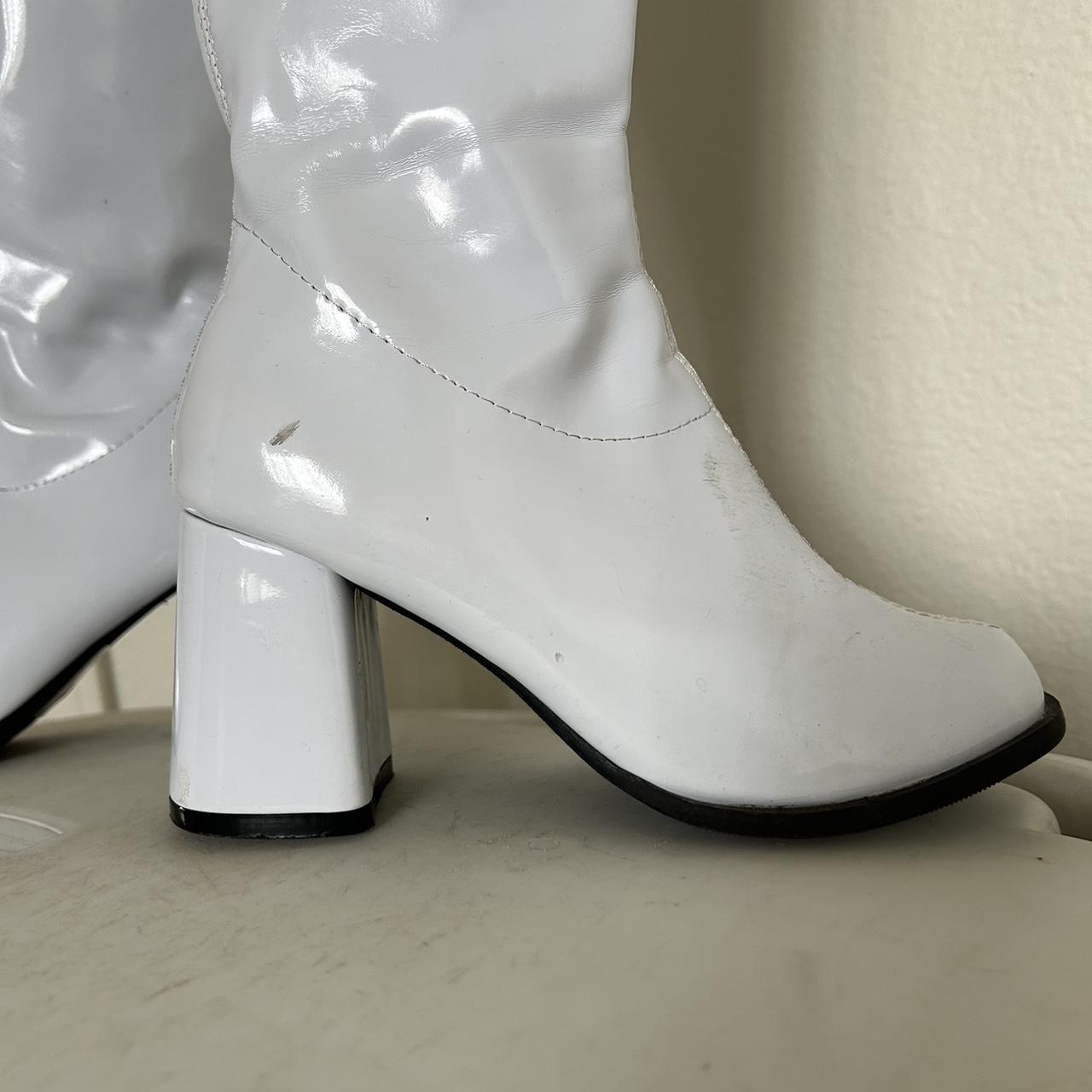 White go go boots Amazon With scuffs in some areas... - Depop