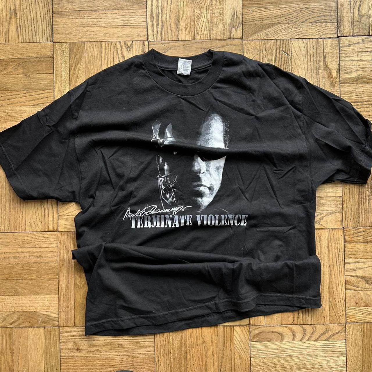 Vintage Terminator Terminate Violence T Shirt Brand... - Depop