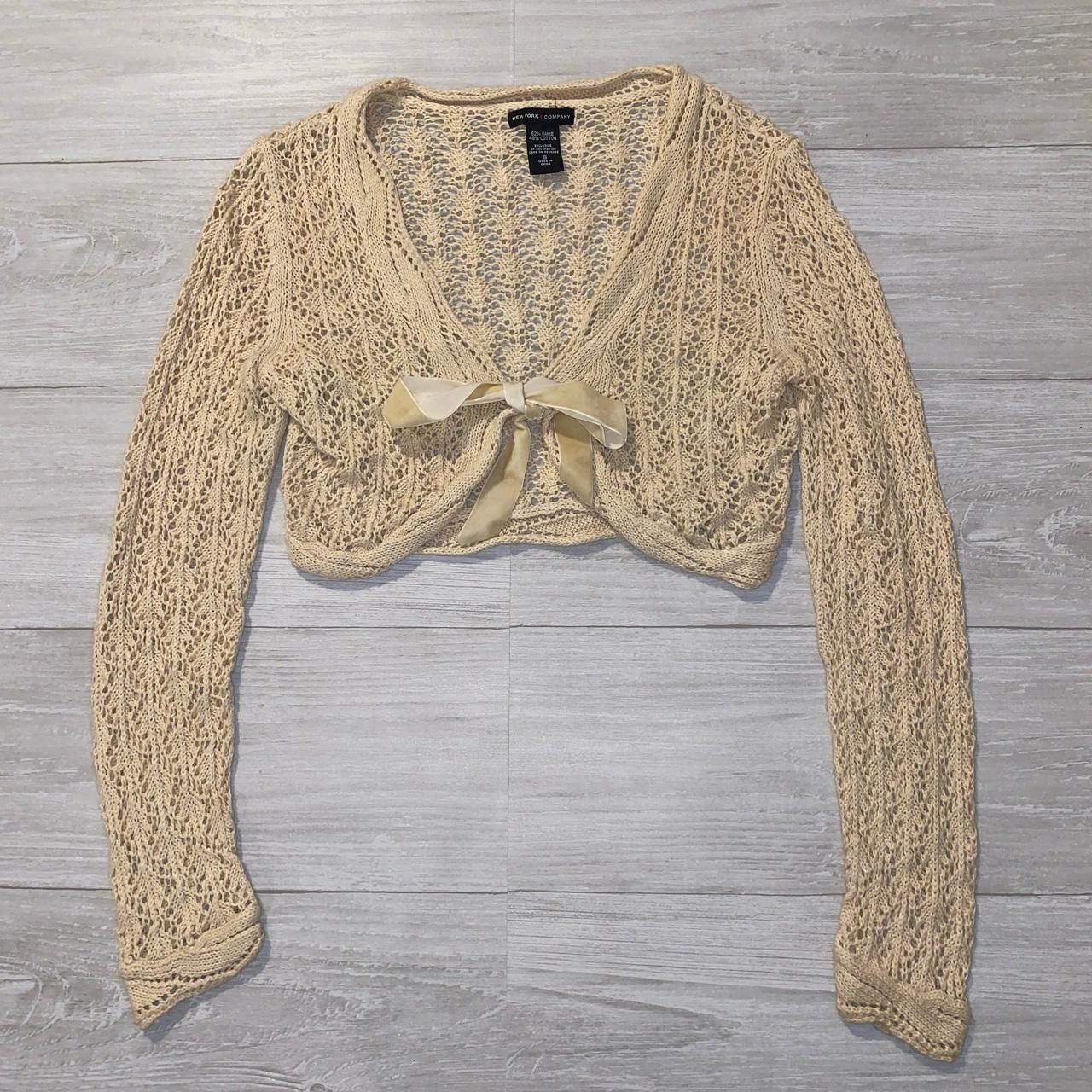 Early 2000’s crochet cardigan 💕 the cutest cardigan... - Depop