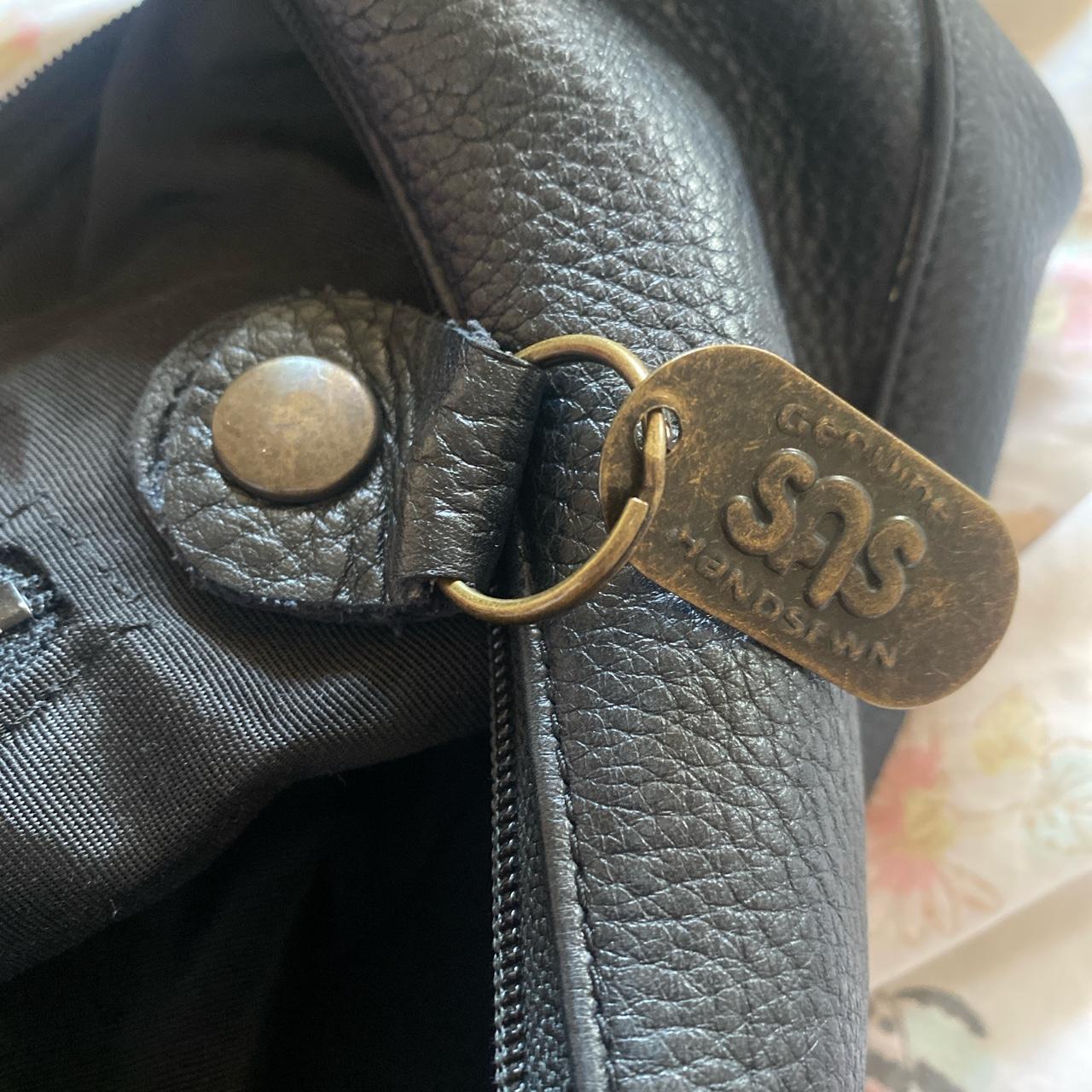 SAS vintage leather crossbody bag. has two open... - Depop