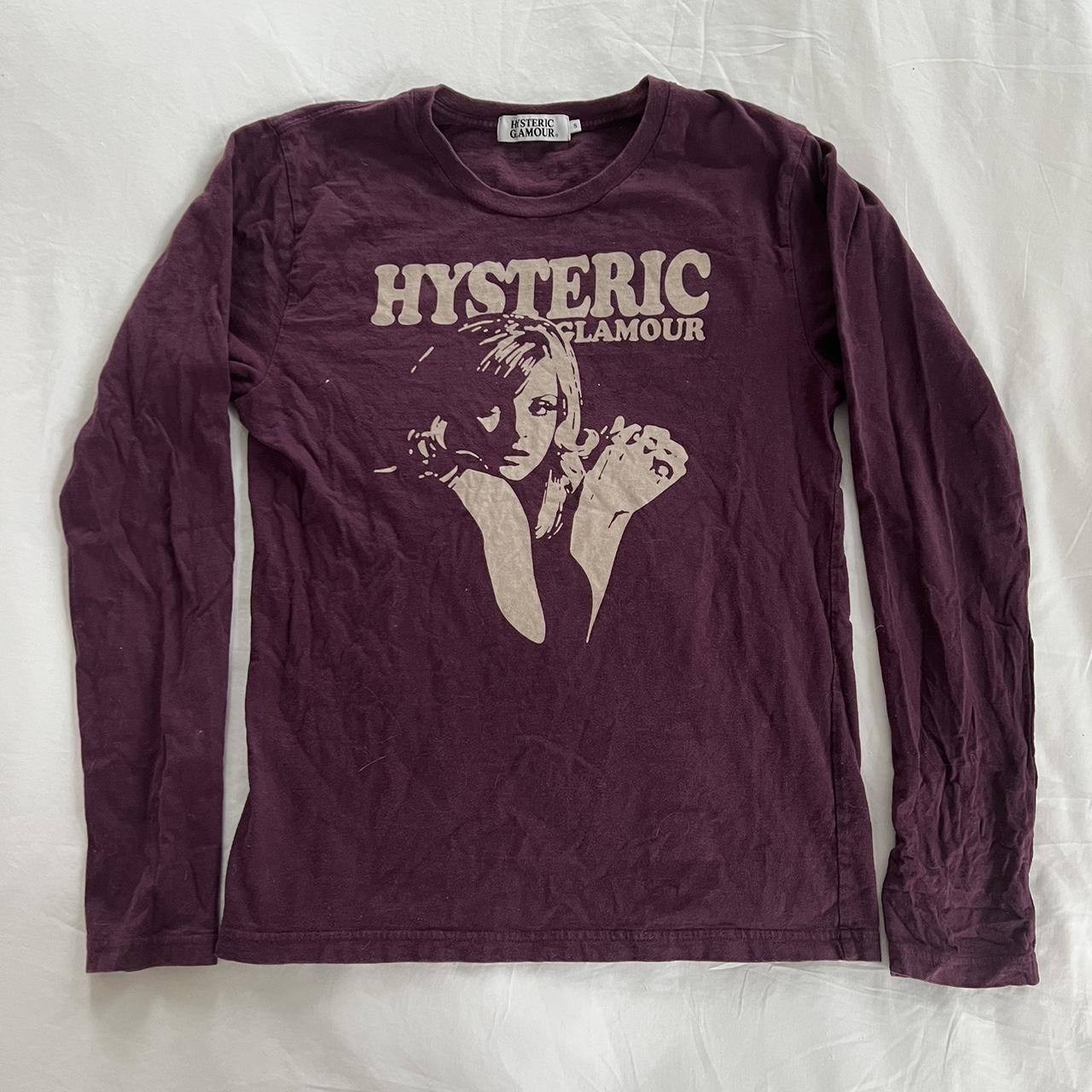 Hysteric Glamour Women's Purple T-shirt | Depop