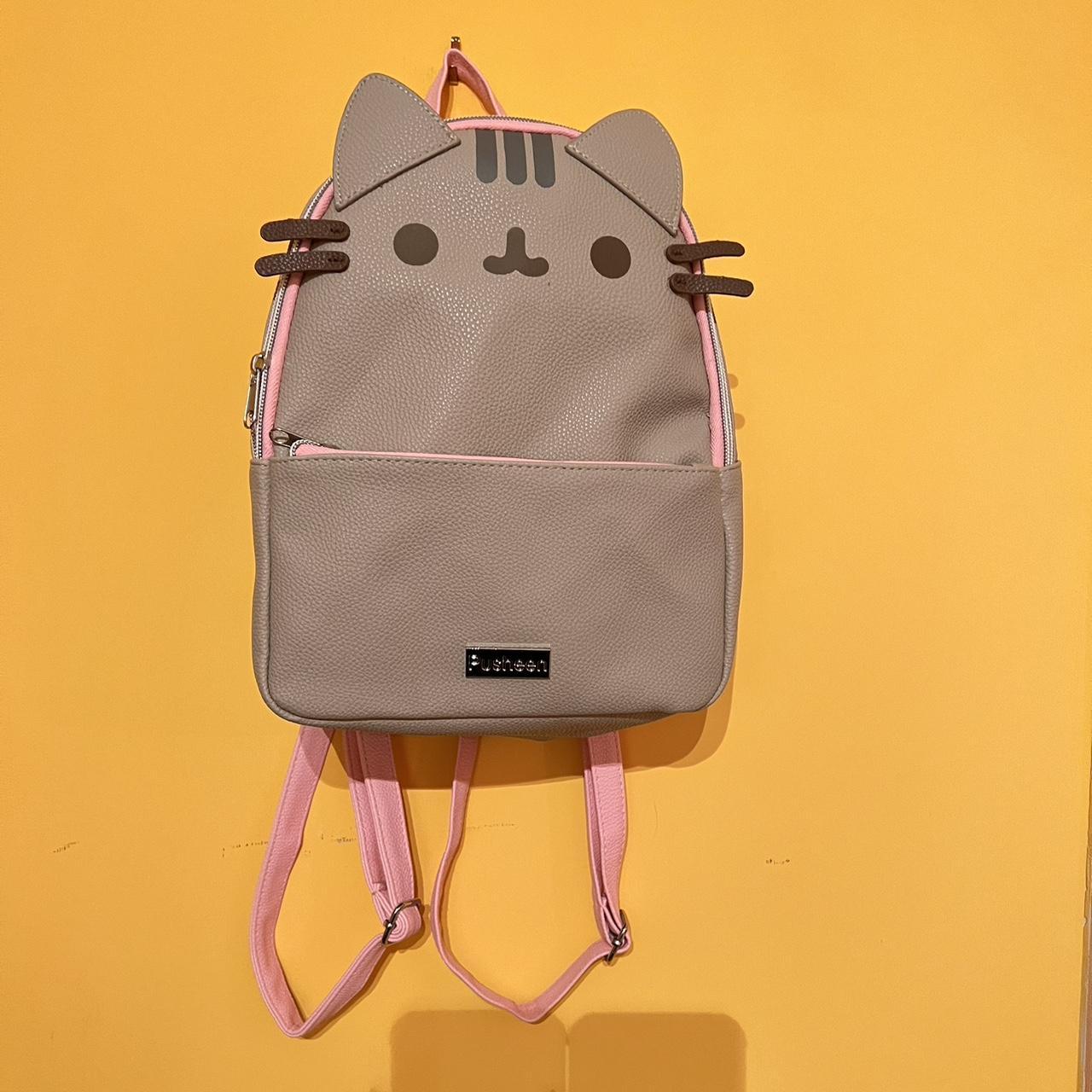 Pusheen the cat mini backpack Faux leather effect,... - Depop
