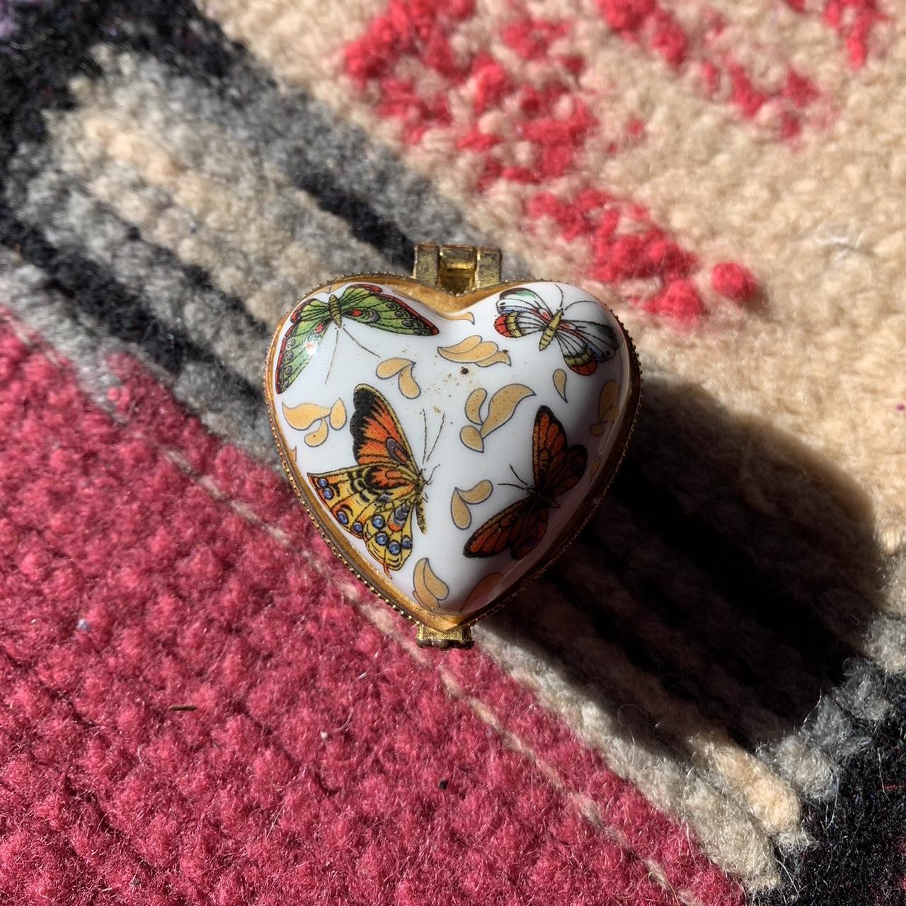 2 tiny little cute boxes, white heart shaped box... - Depop