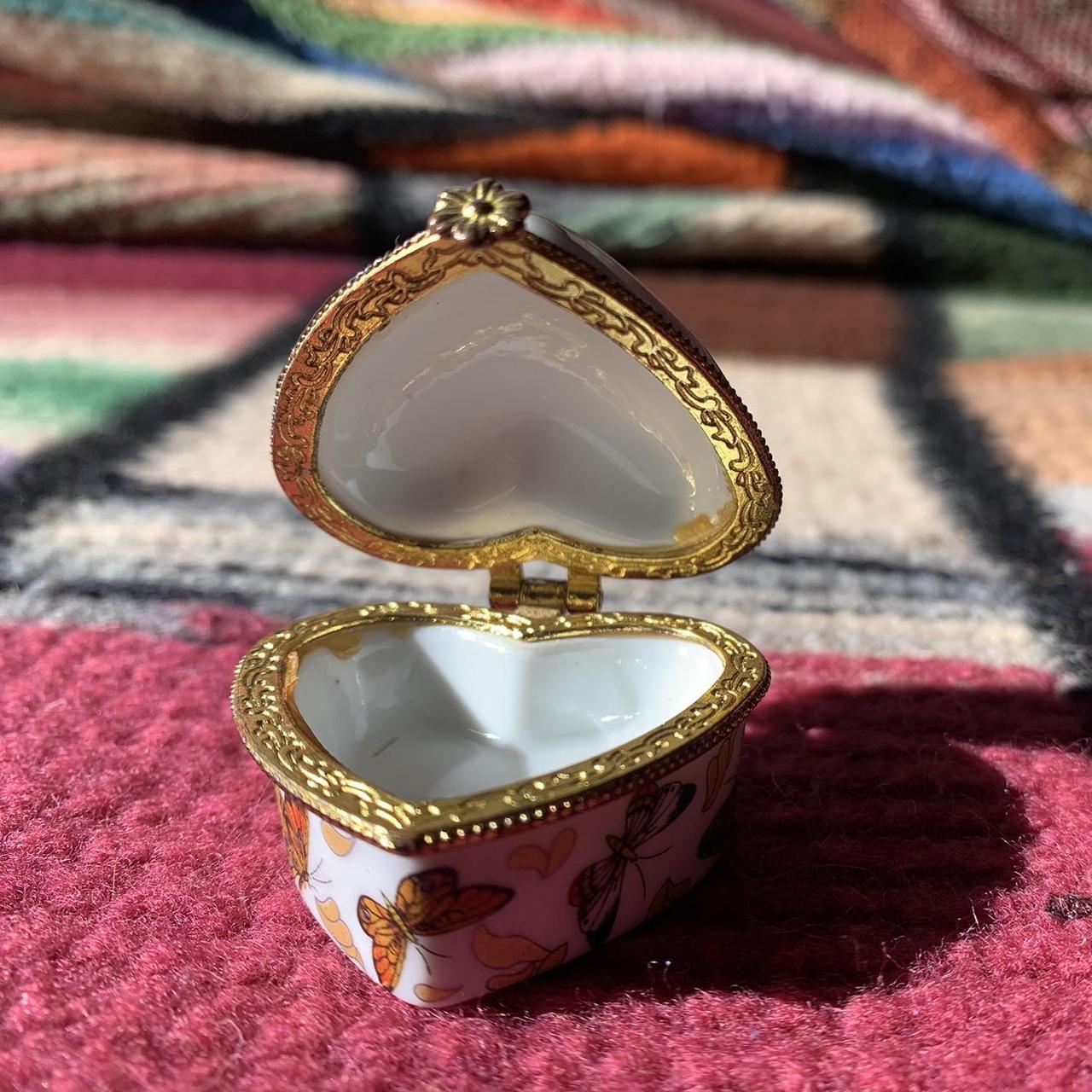 2 tiny little cute boxes, white heart shaped box... - Depop