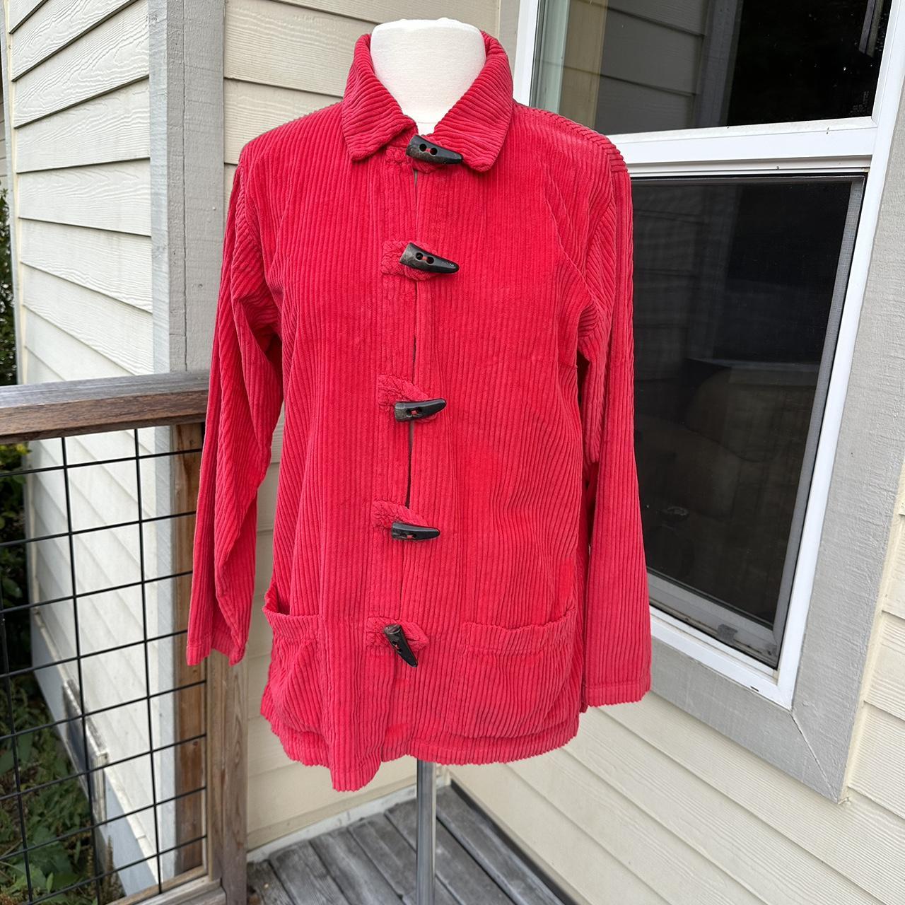 Bright Raspberry Wide Wale Corduroy Jacket by Willow... - Depop