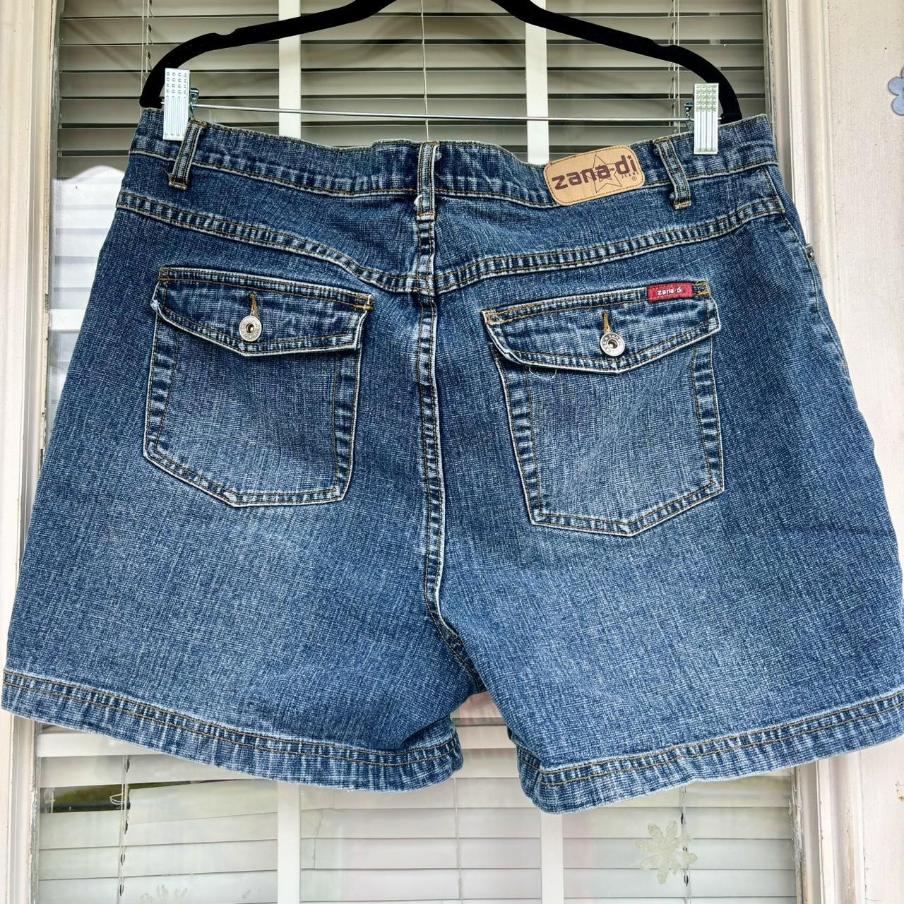 Vintage Denim Y2k Mom Shorts Size 18 Brand Zana Di Depop
