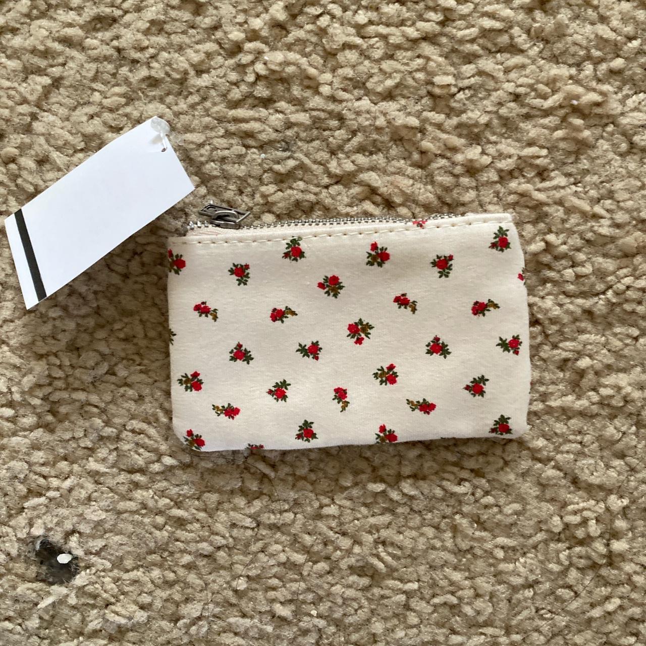 Brandy Melville floral coin purse - Depop