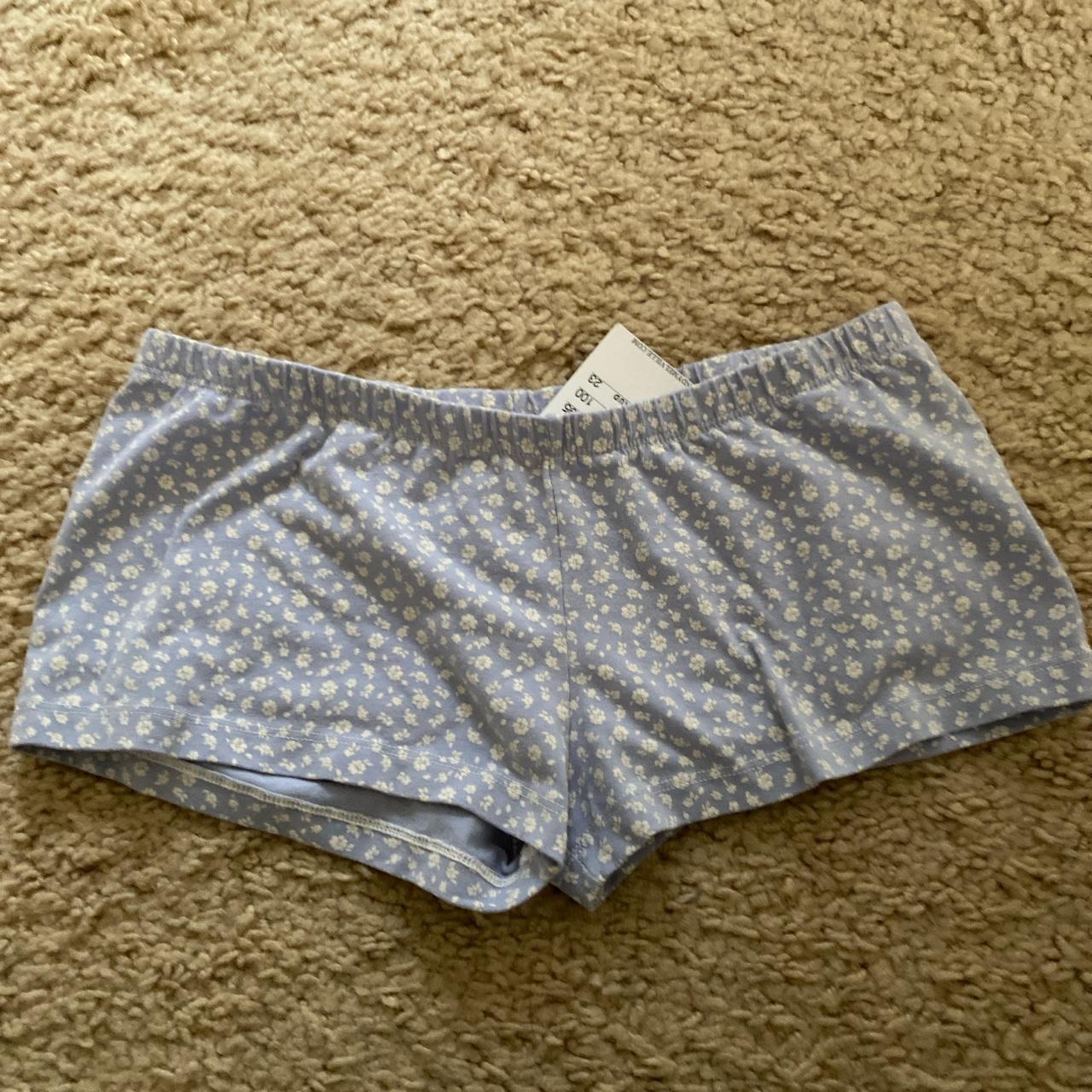 Brandy melville floral boxer underwear - Depop