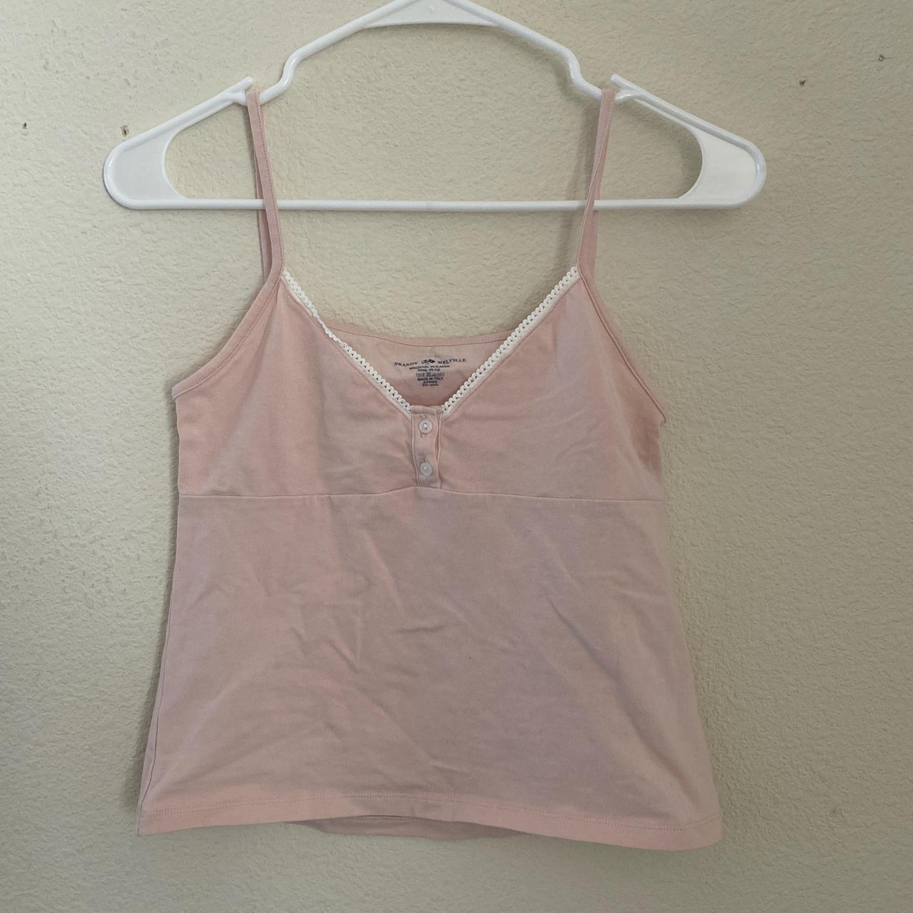 Brandy melville pink Tiffany tank - Depop