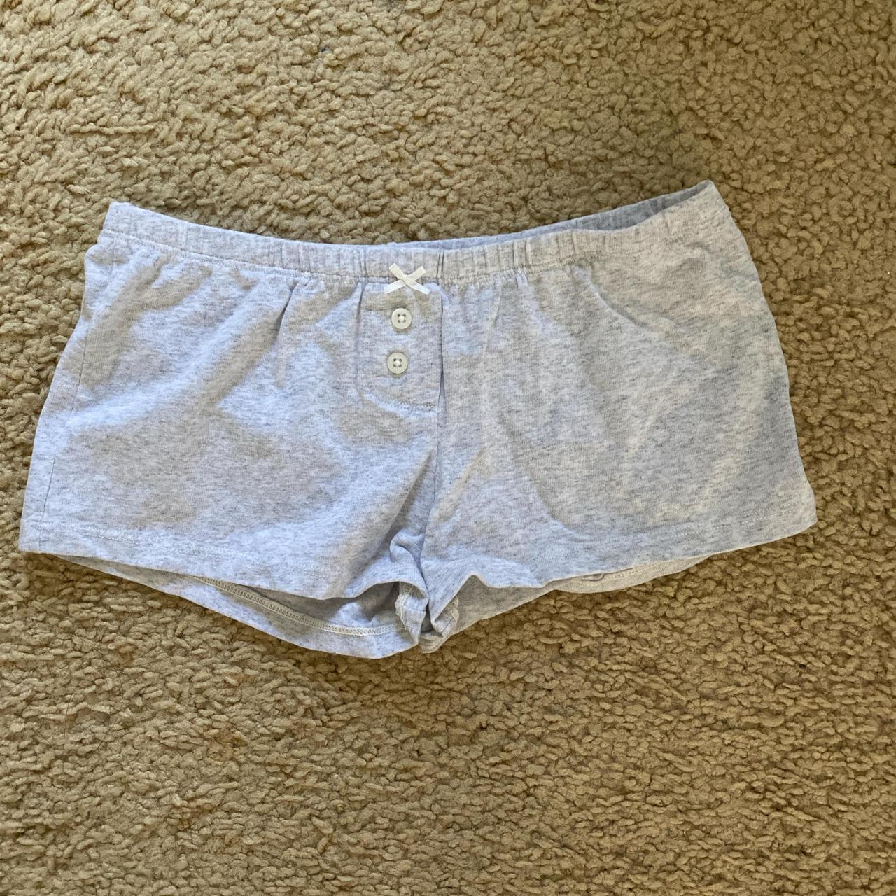 Brandy melville gray bow boxer underwear - Depop