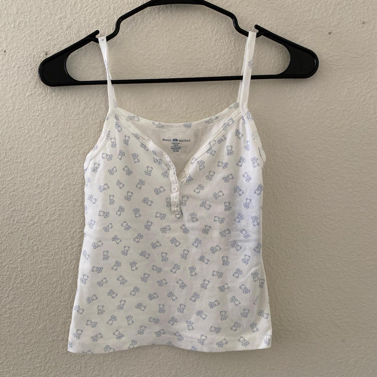Brandy melville Amaya teddy bear tank - Depop