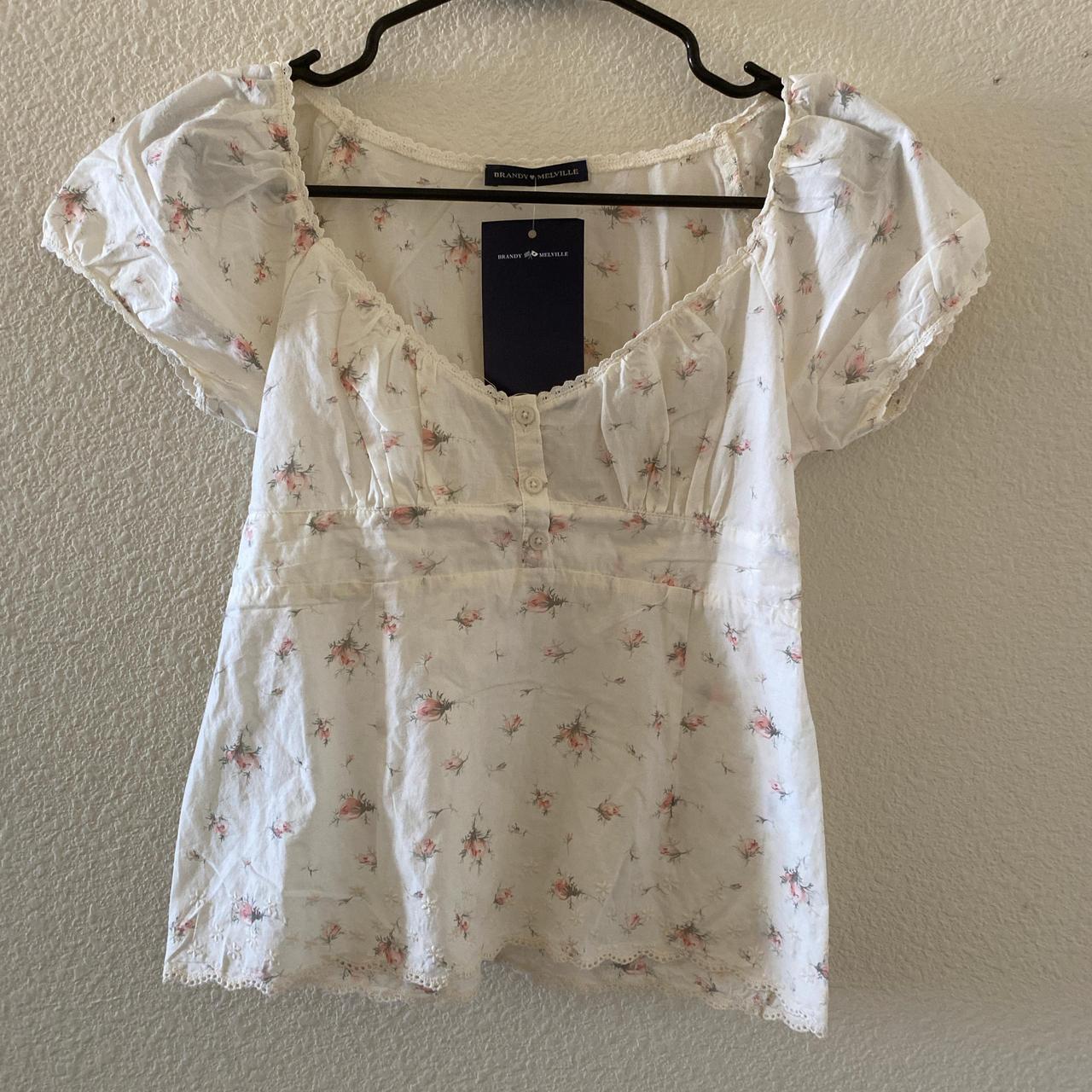 Brandy melville Blair floral top | Depop