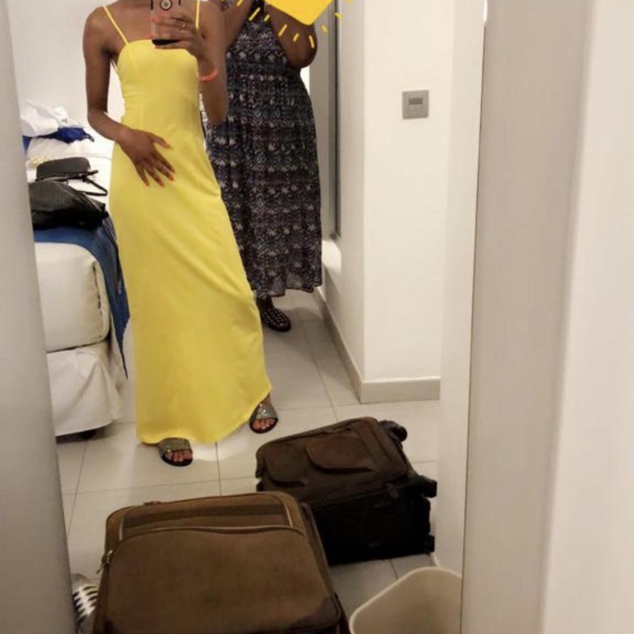 ASOS yellow maxi dress Beautiful Uk size 6... - Depop