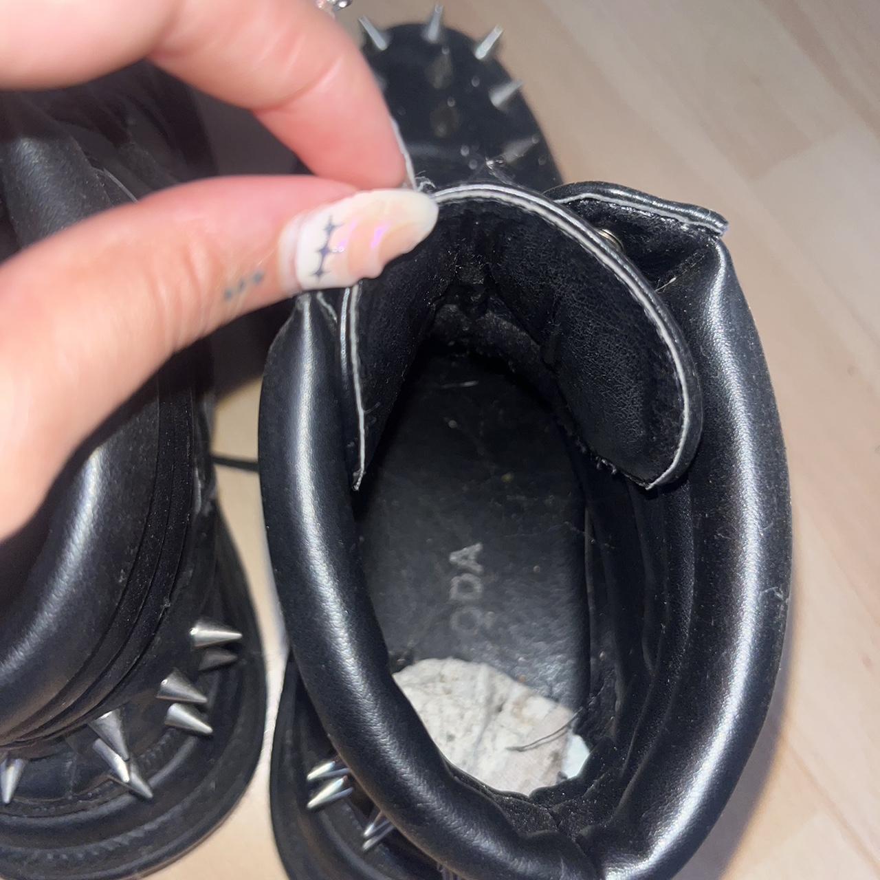 Lamoda goth trainer boots, heavily worn. Will be... - Depop
