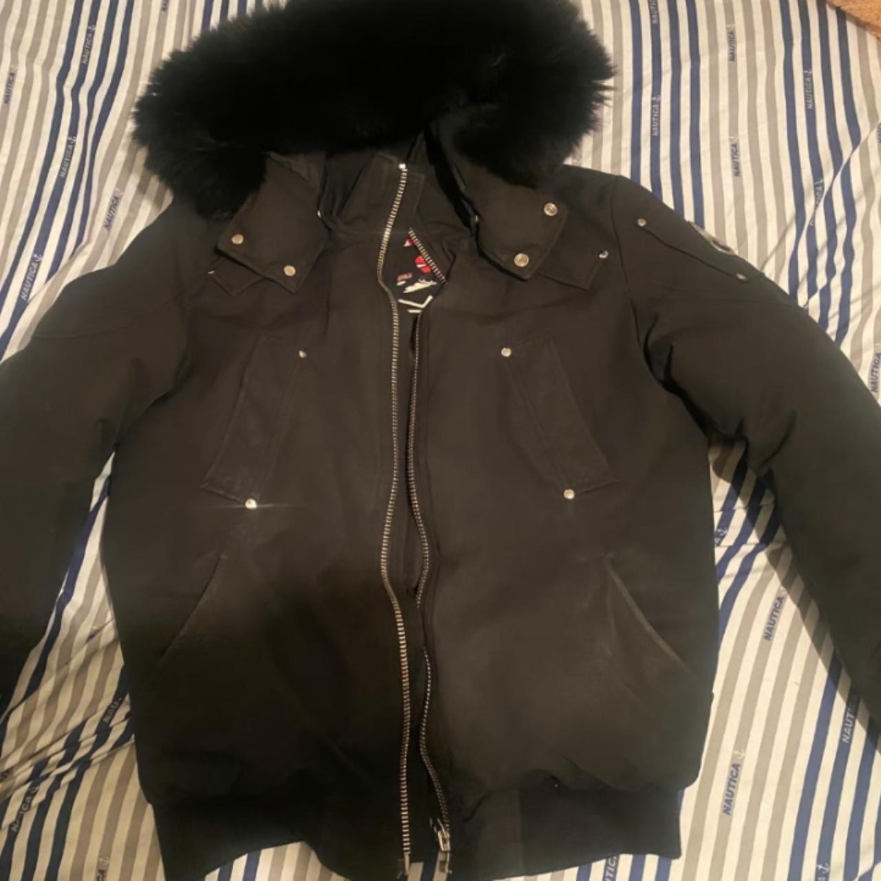 moose knuckle jacket Moose Knuckle jacket with torn... - Depop