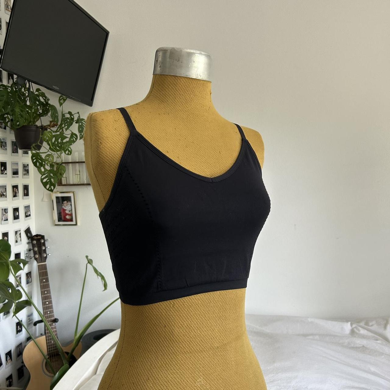 Black sports bra Brami top Size small - Depop
