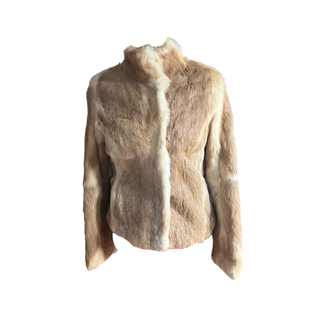 Gorgeous high neck fur jacket - Depop