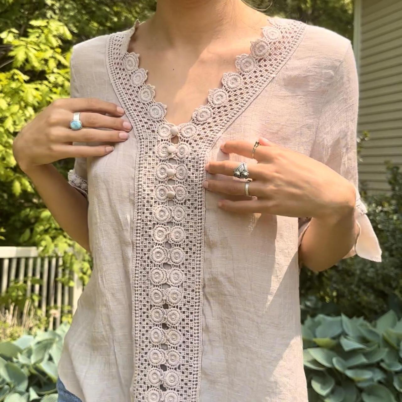 Earthy Flowy Fairy Bell Sleeve Lightweight Summer... - Depop