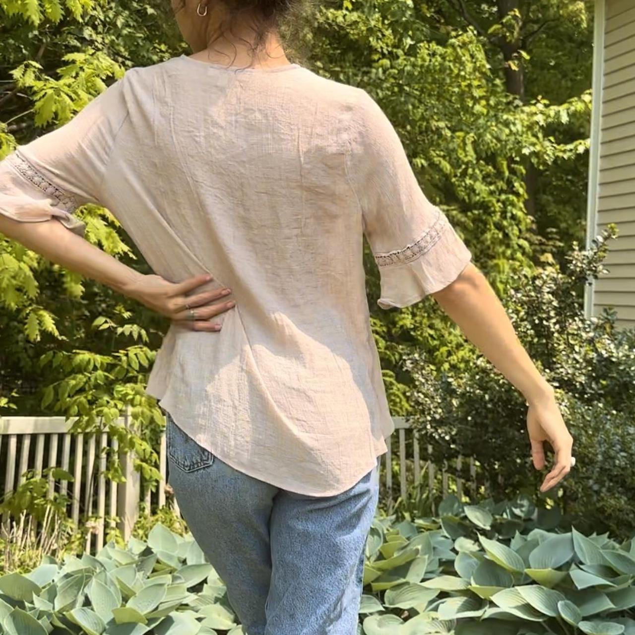 Earthy Flowy Fairy Bell Sleeve Lightweight Summer... - Depop