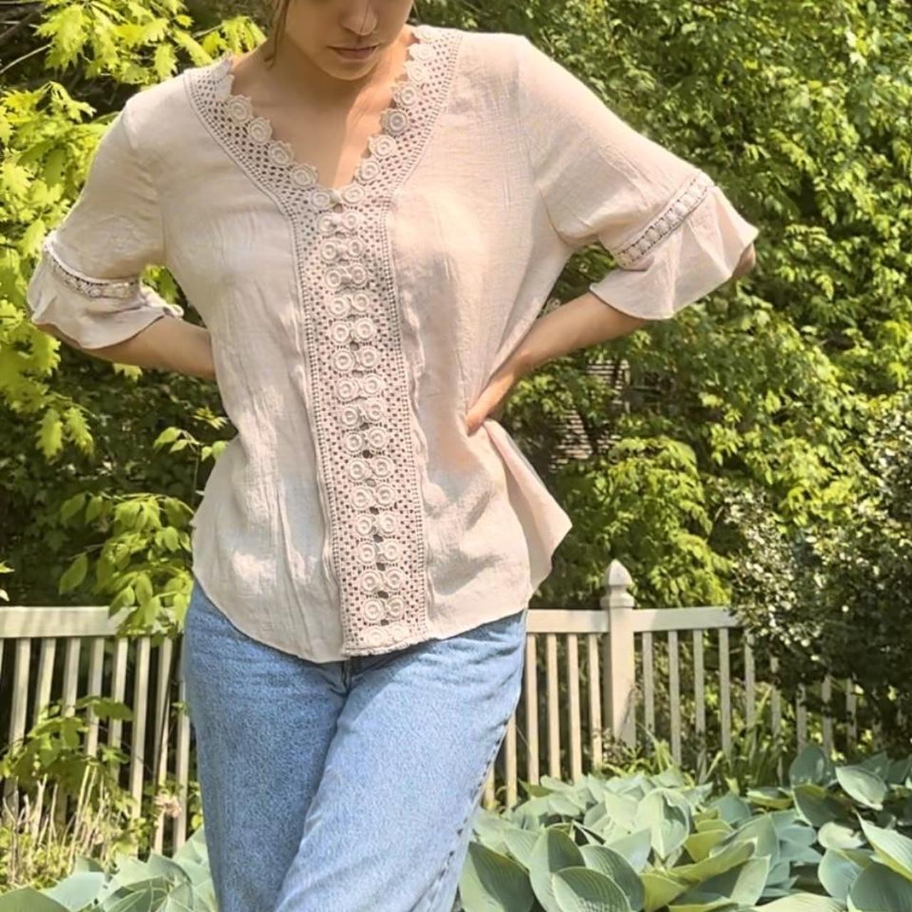 Earthy Flowy Fairy Bell Sleeve Lightweight Summer... - Depop