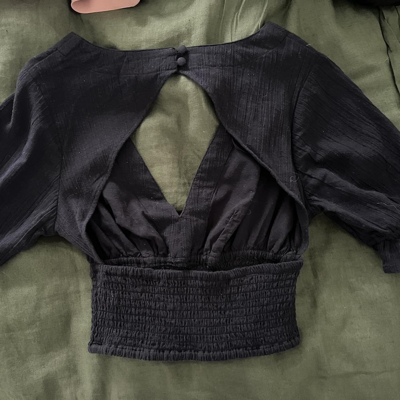 BLACK GLASSONS TOP Perfect summery top SIZE... - Depop