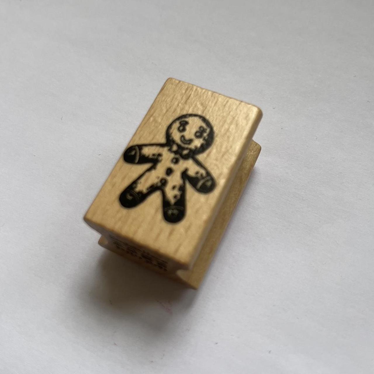 🎄rubber stamp of a gingerbread man 🎄 🎄 super cute... - Depop
