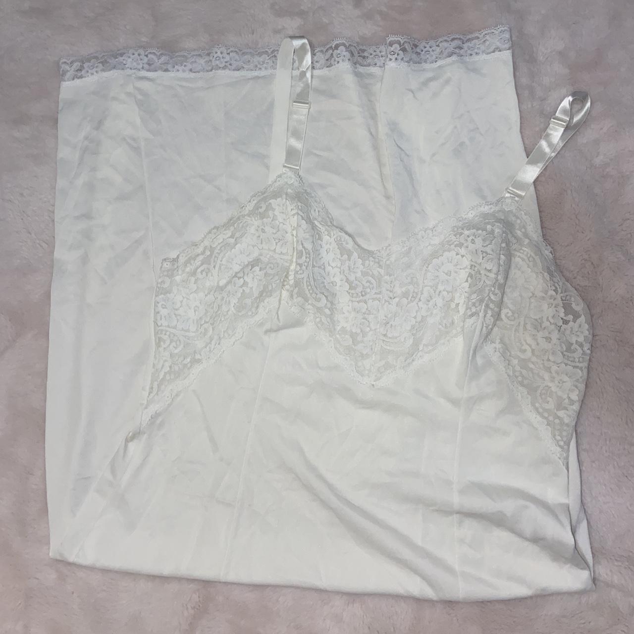 Vintage Lace Slip Slipdress Silk Lace Depop