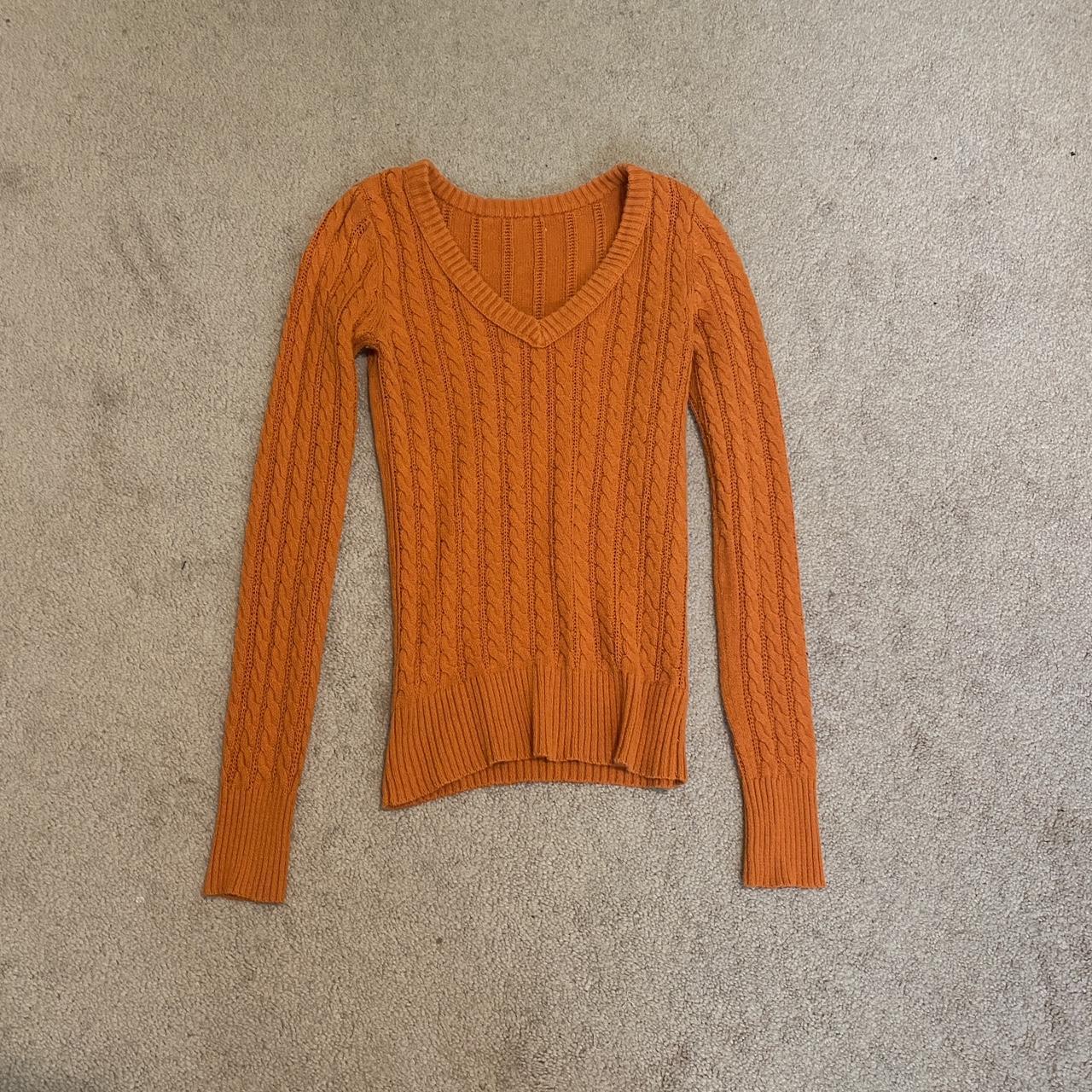arizona fitted sweater size small more of a burnt... - Depop