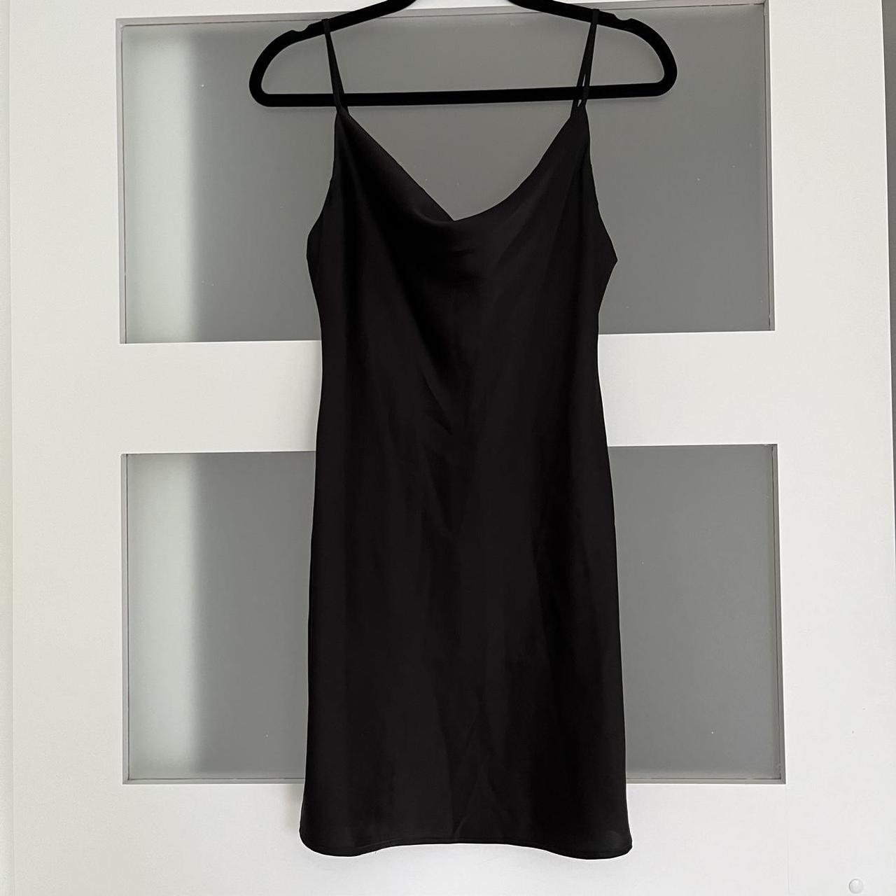 LBD! Cowl neck and silky - small - so flattering... - Depop