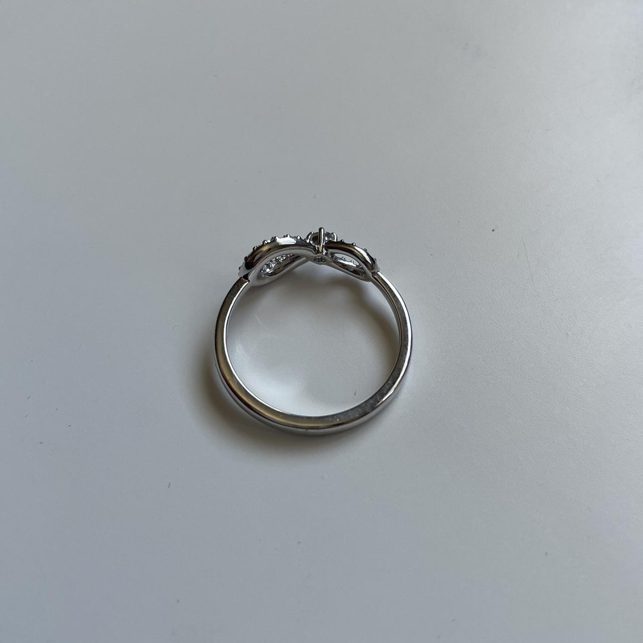 Swarovski Infinity Ring - Size: 7/8 - Sterling... - Depop
