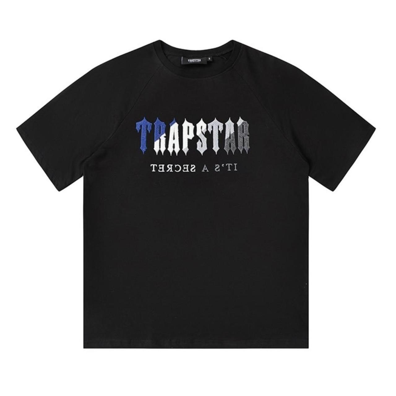 Trapstar Chenille Decoded Black💧 T shirt and Shorts... - Depop