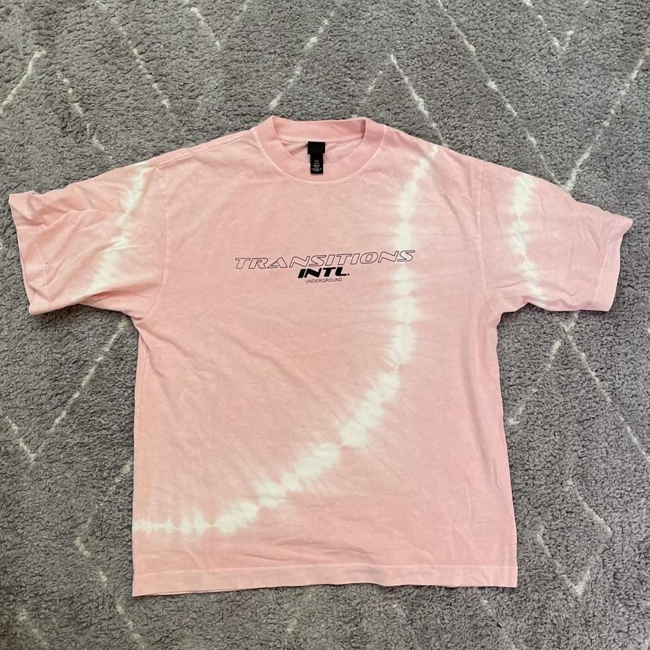 Pink Tie Dye Hypercolor 90s inspired Shirt Super... - Depop
