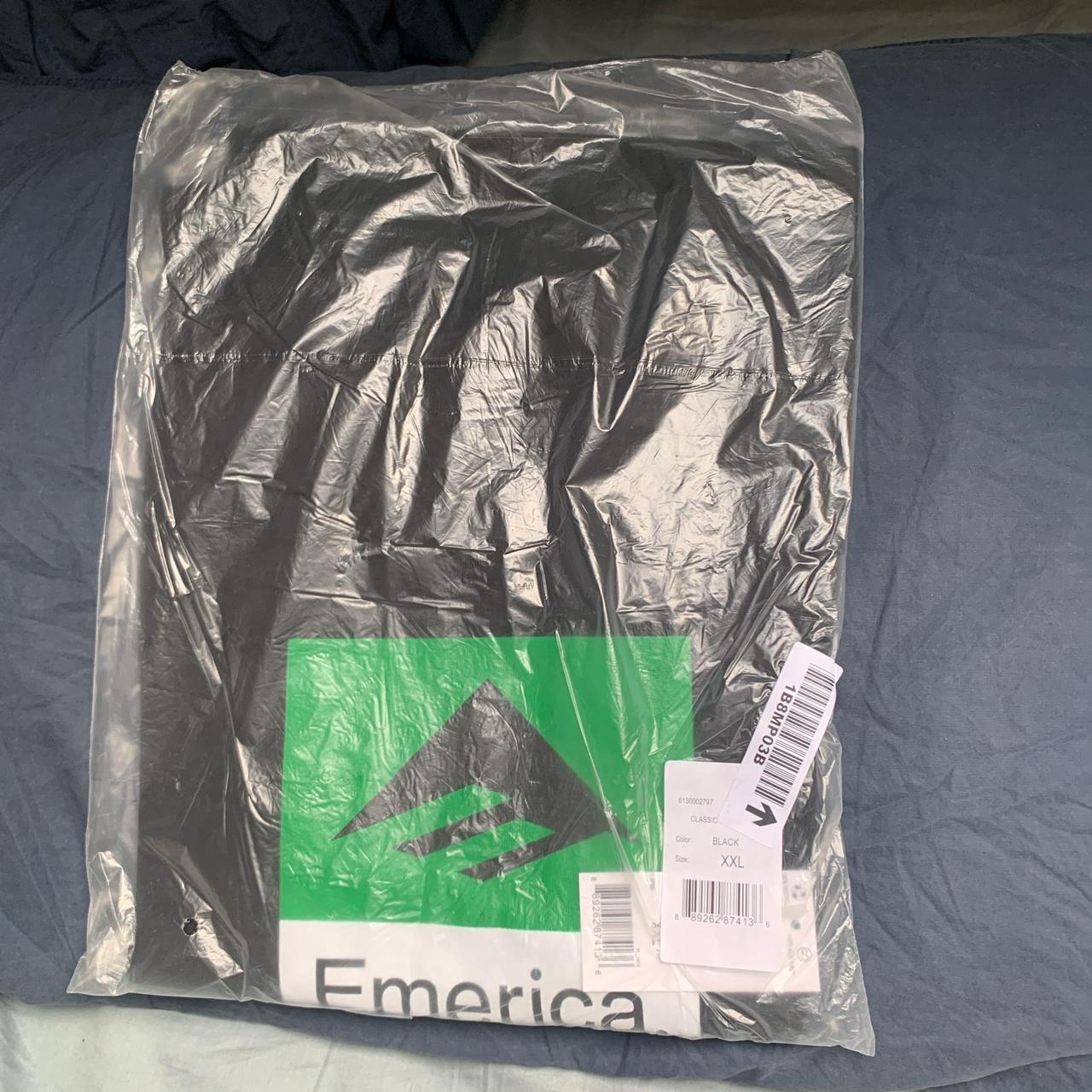 Emerica logo black T shirt XXL brand new | Depop