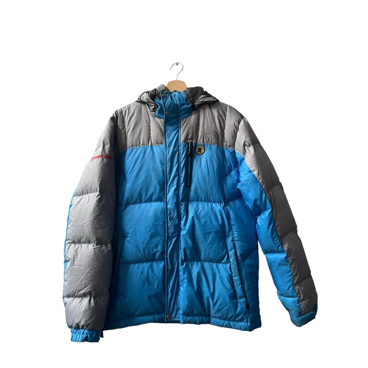 The North Face Summit Series Blue Puffer Jacket Coat... - Depop