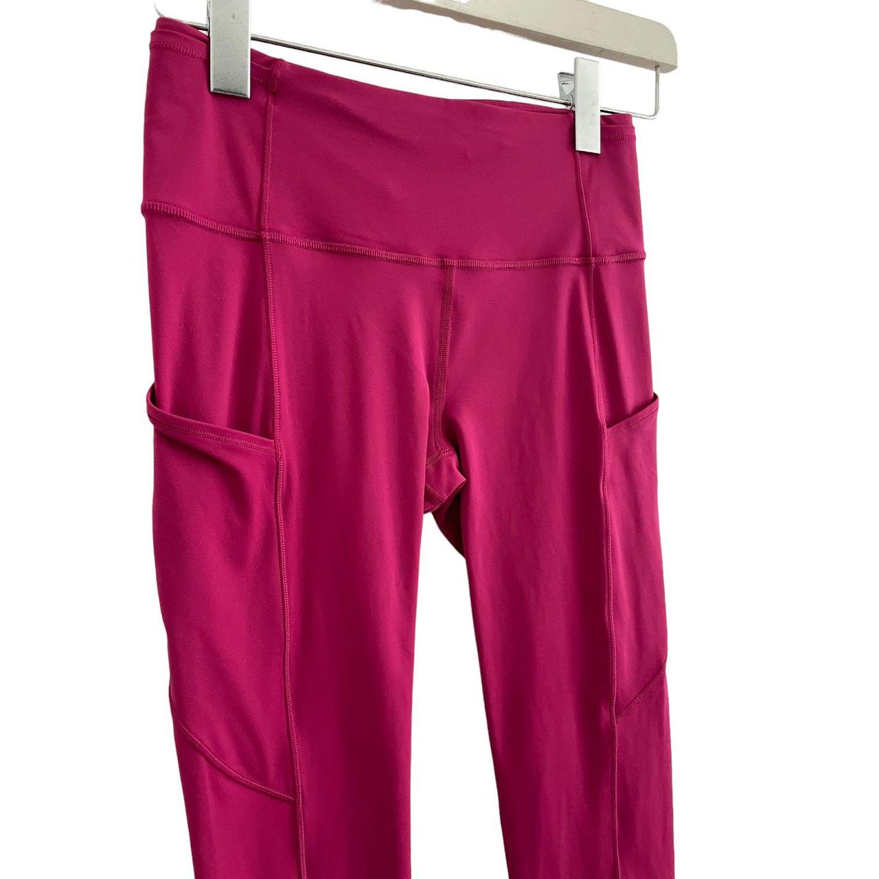 Lululemon Yoga Pants Pink Leggings Hot Pants... - Depop