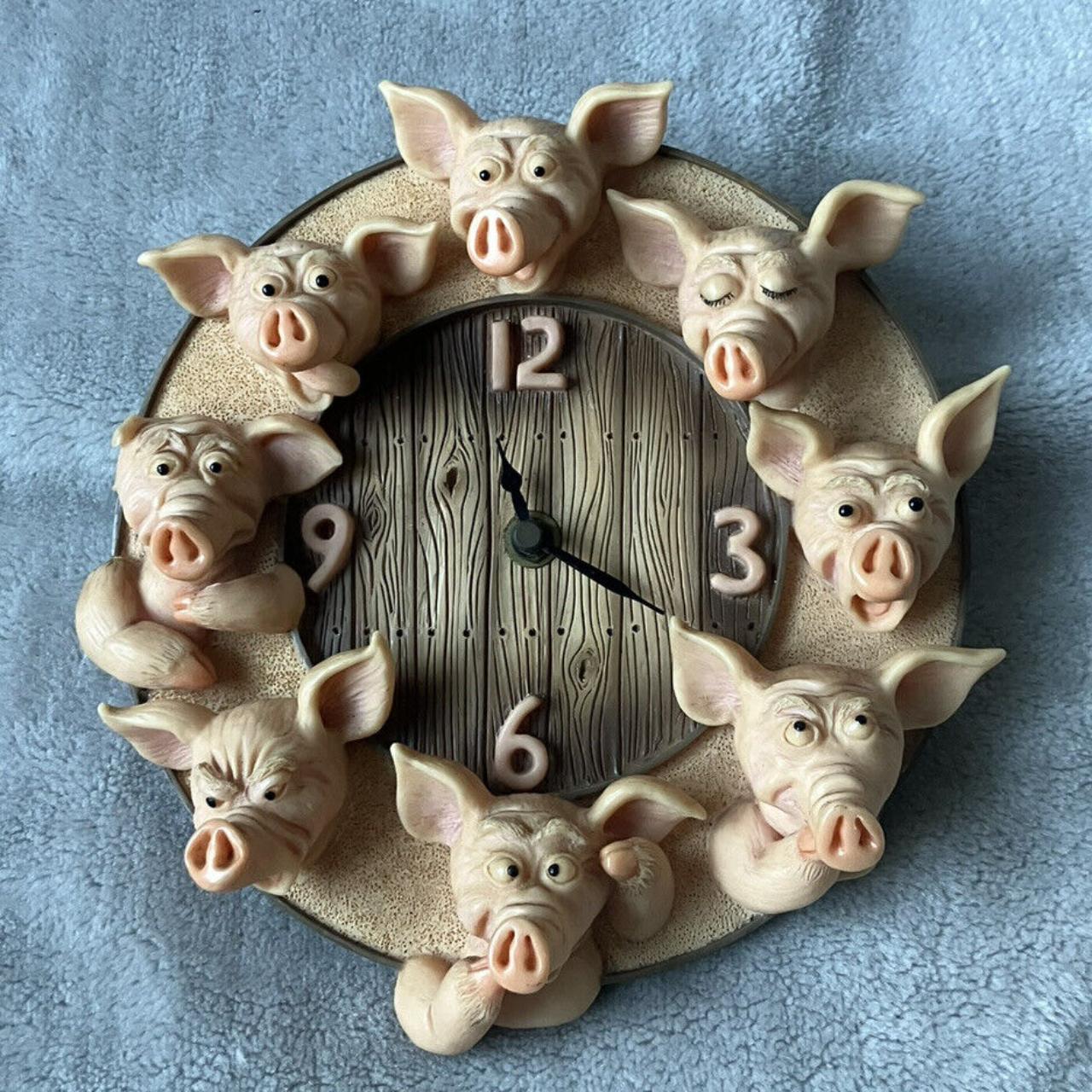 Vintage Piggin Rare Wall Clock by David Corbridge... - Depop