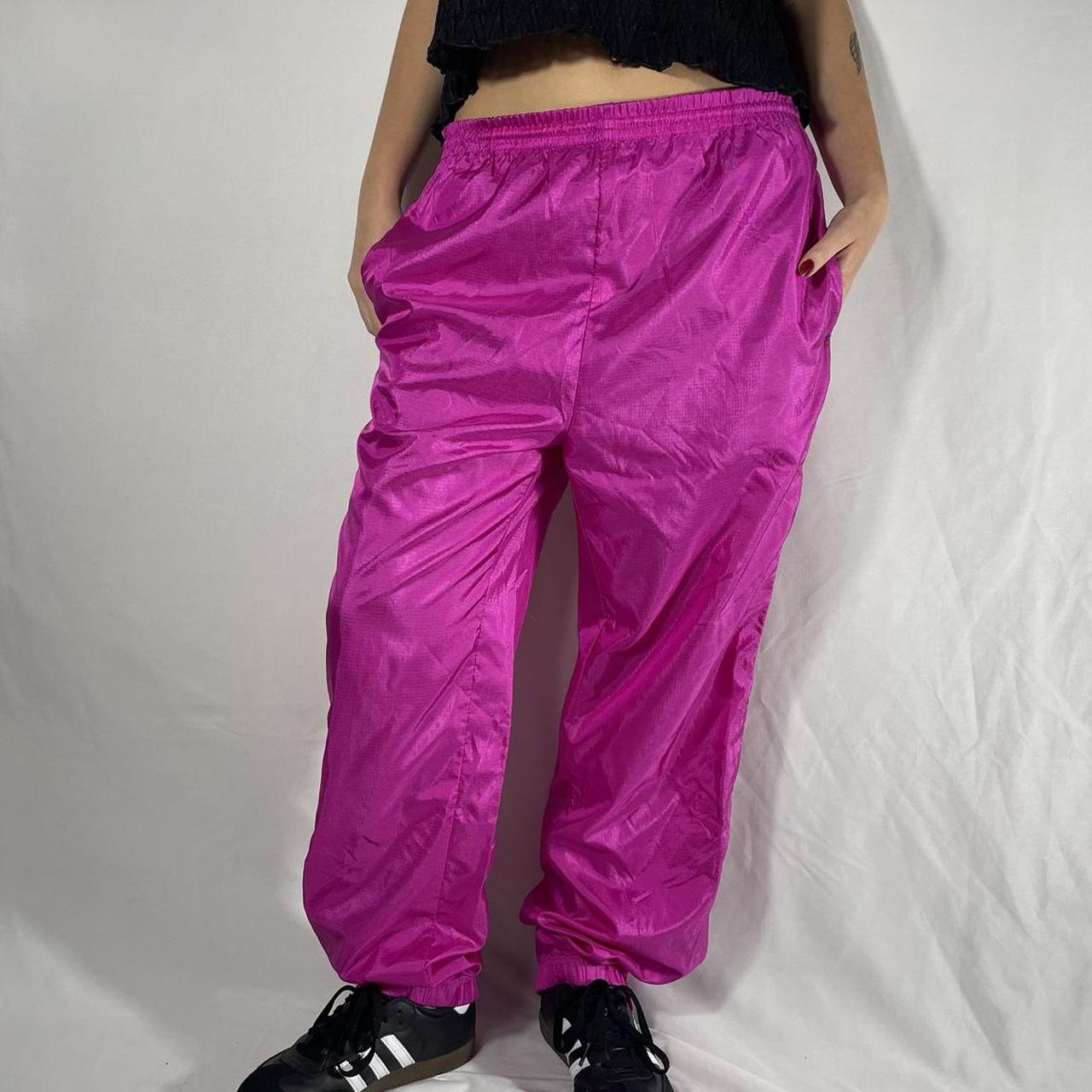 vintage pink track pants the most iconic pink track... - Depop