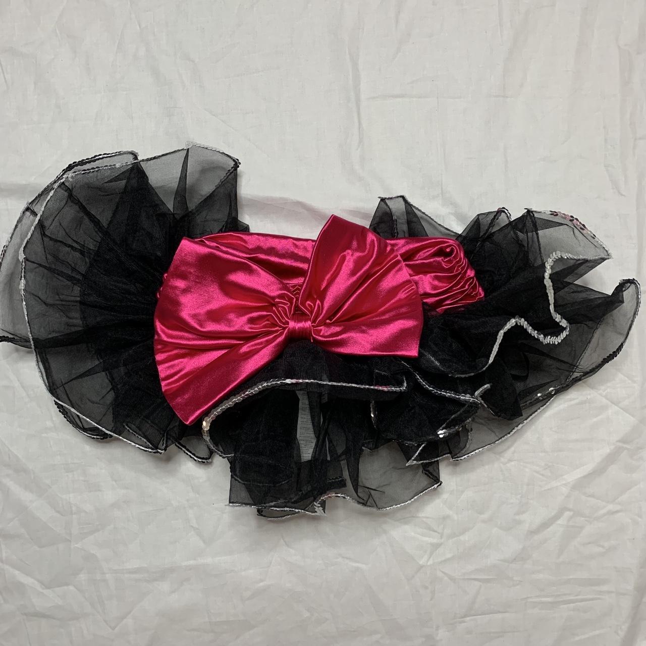 silky bow scene skirt tutu & has a comfy but... - Depop